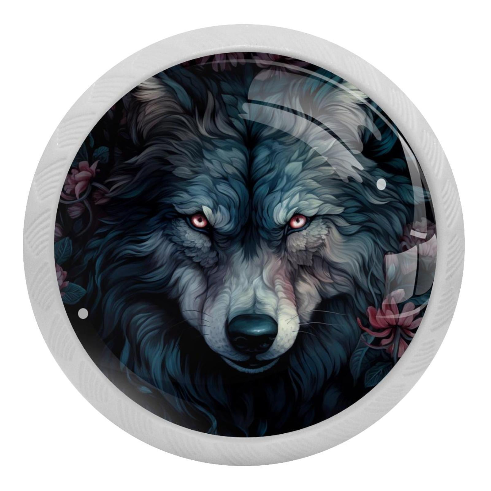 Wolf Fluorescent Drawer Pulls with Screws: Round 4-Pack, Glow-in-the ...