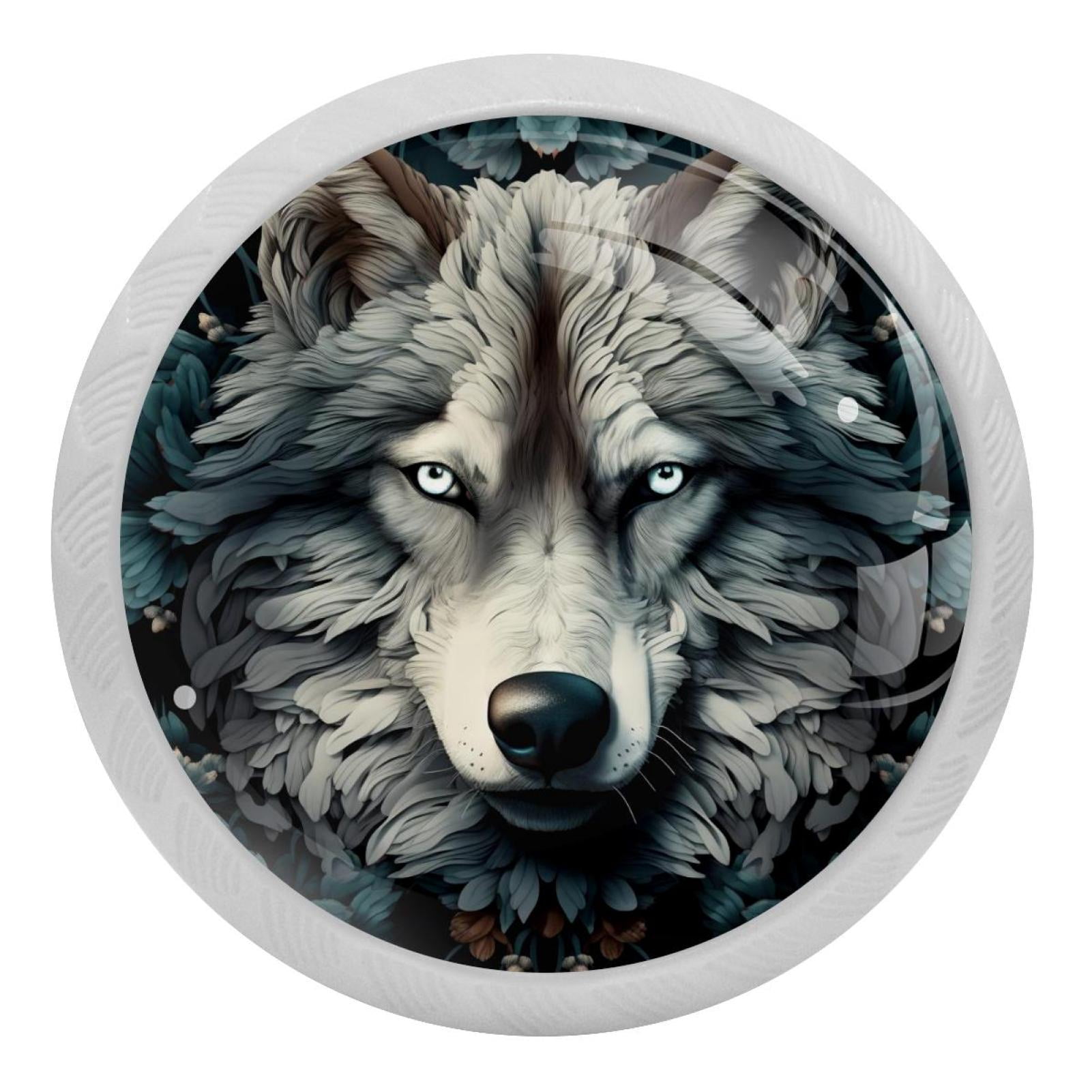 Wolf Fluorescent Drawer Pulls with Screws: Round 4-Pack, Glow-in-the ...