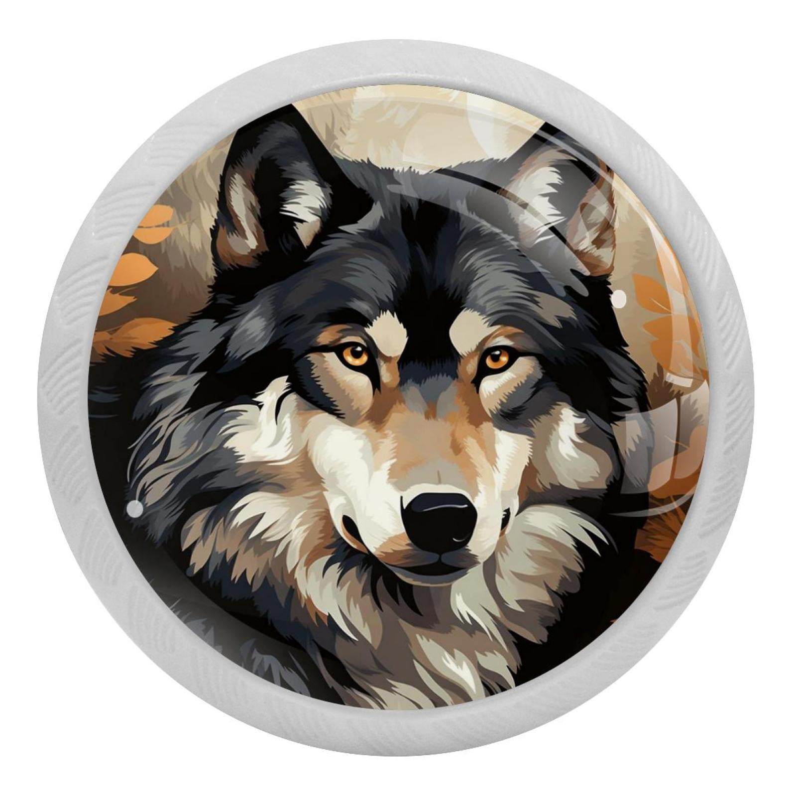 Wolf Fluorescent Drawer Pulls with Screws: Round 4-Pack, Glow-in-the ...