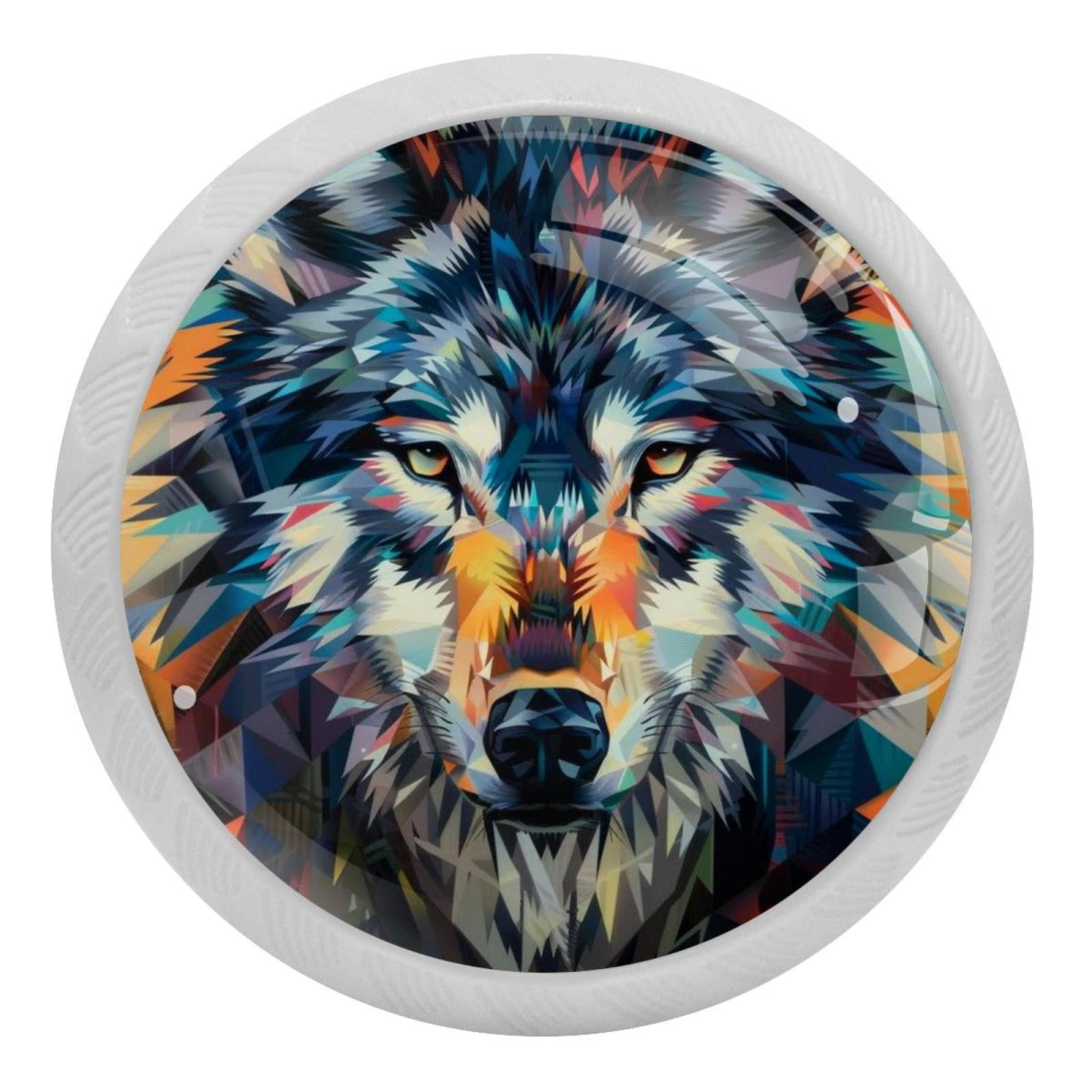 Wolf Fluorescent Drawer Pulls with Screws: Round 4-Pack, Glow-in-the ...