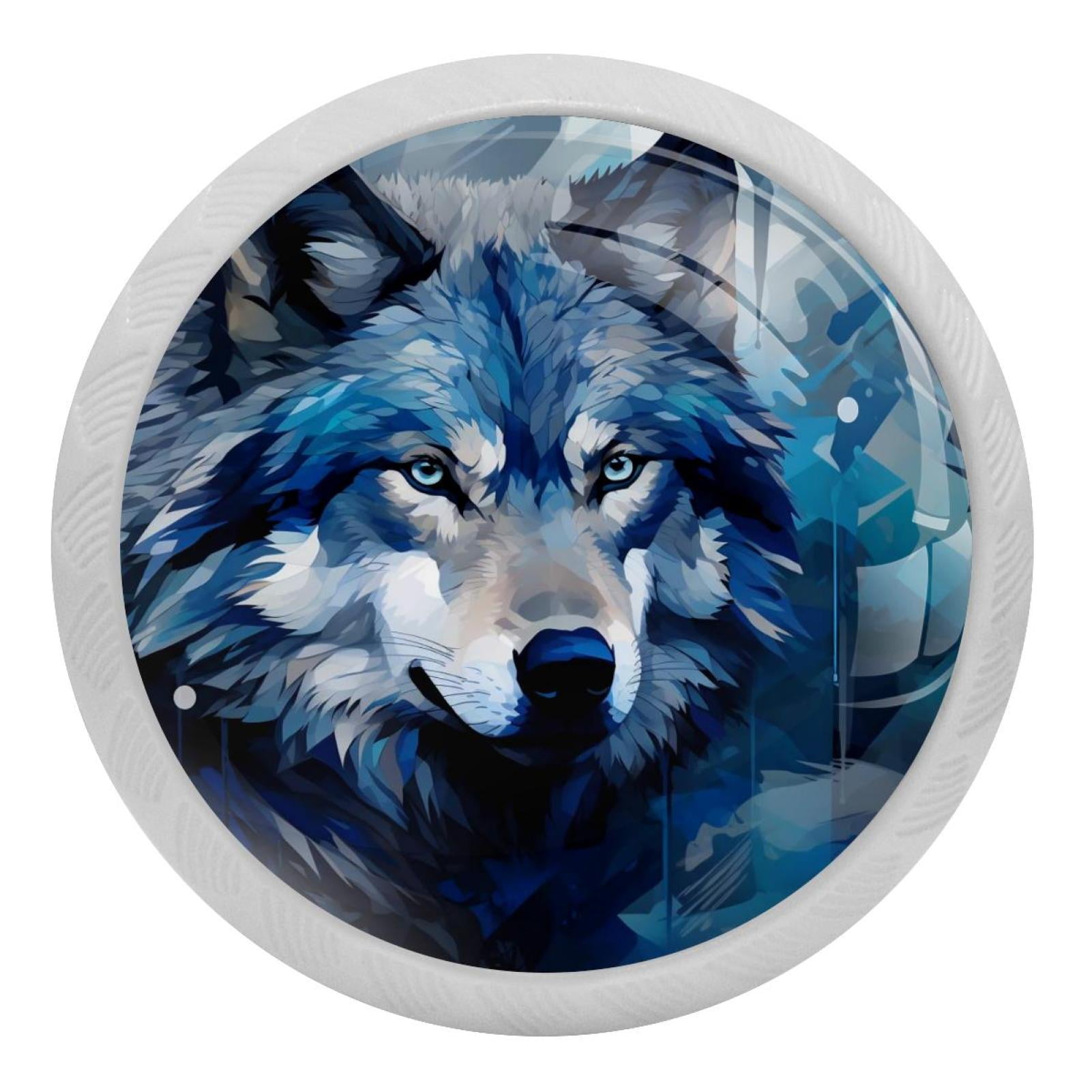 Wolf Fluorescent Drawer Pulls with Screws: Round 4-Pack, Glow-in-the ...