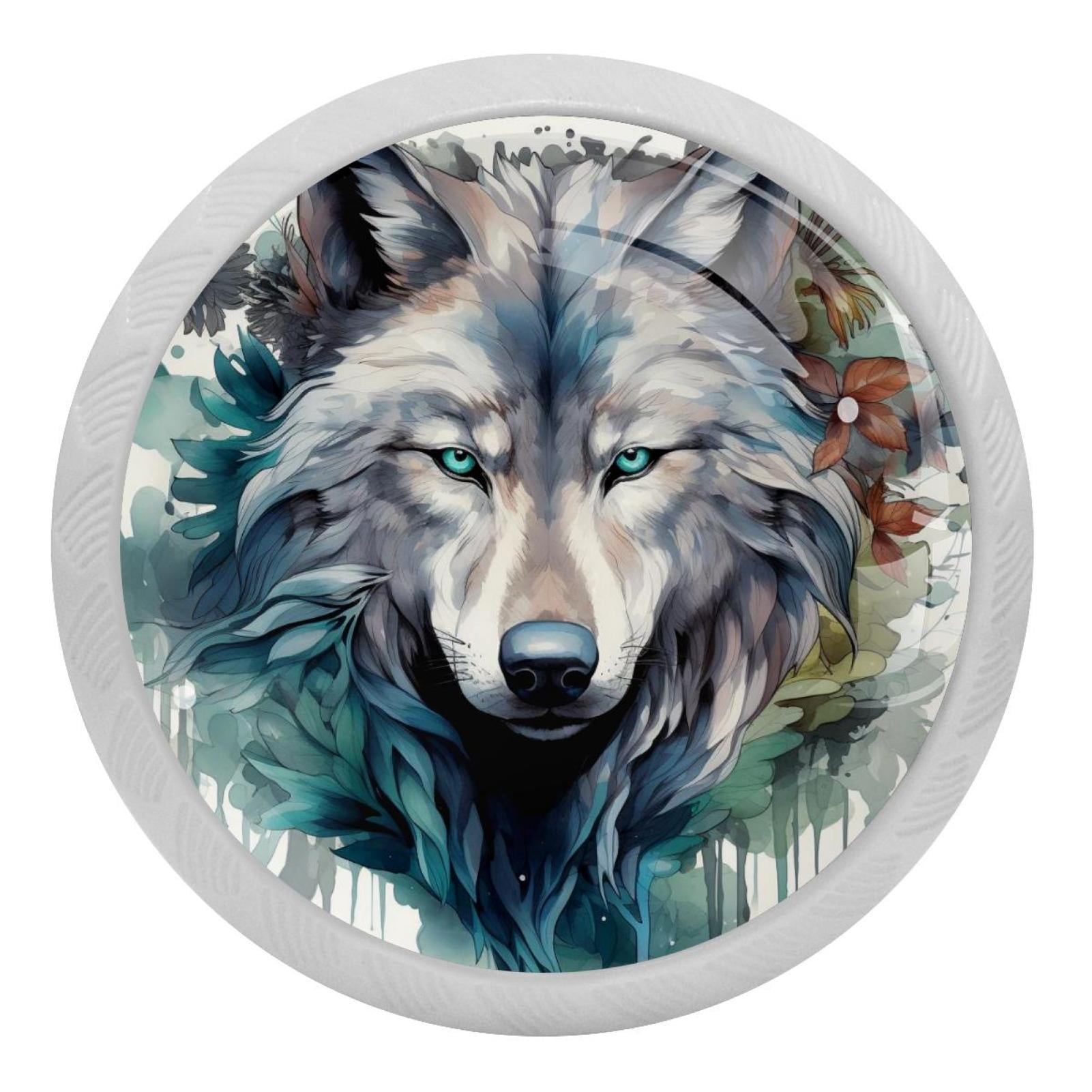 Wolf Fluorescent Drawer Pulls with Screws: Round 4-Pack - Glow-in-the ...