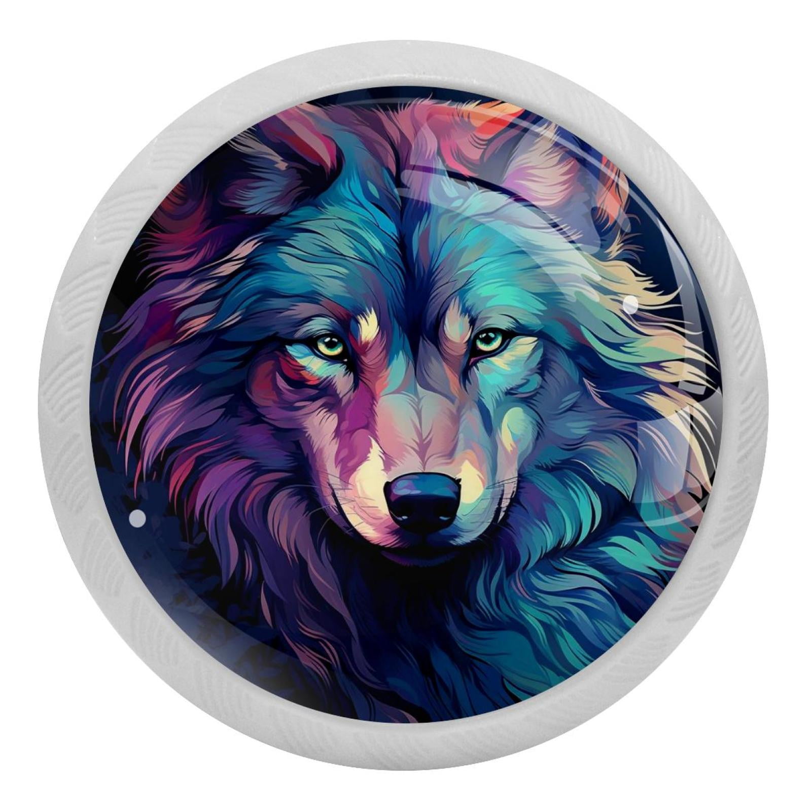 Wolf Fluorescent Drawer Pulls with Screws: Round 4-Pack - Glow-in-the ...