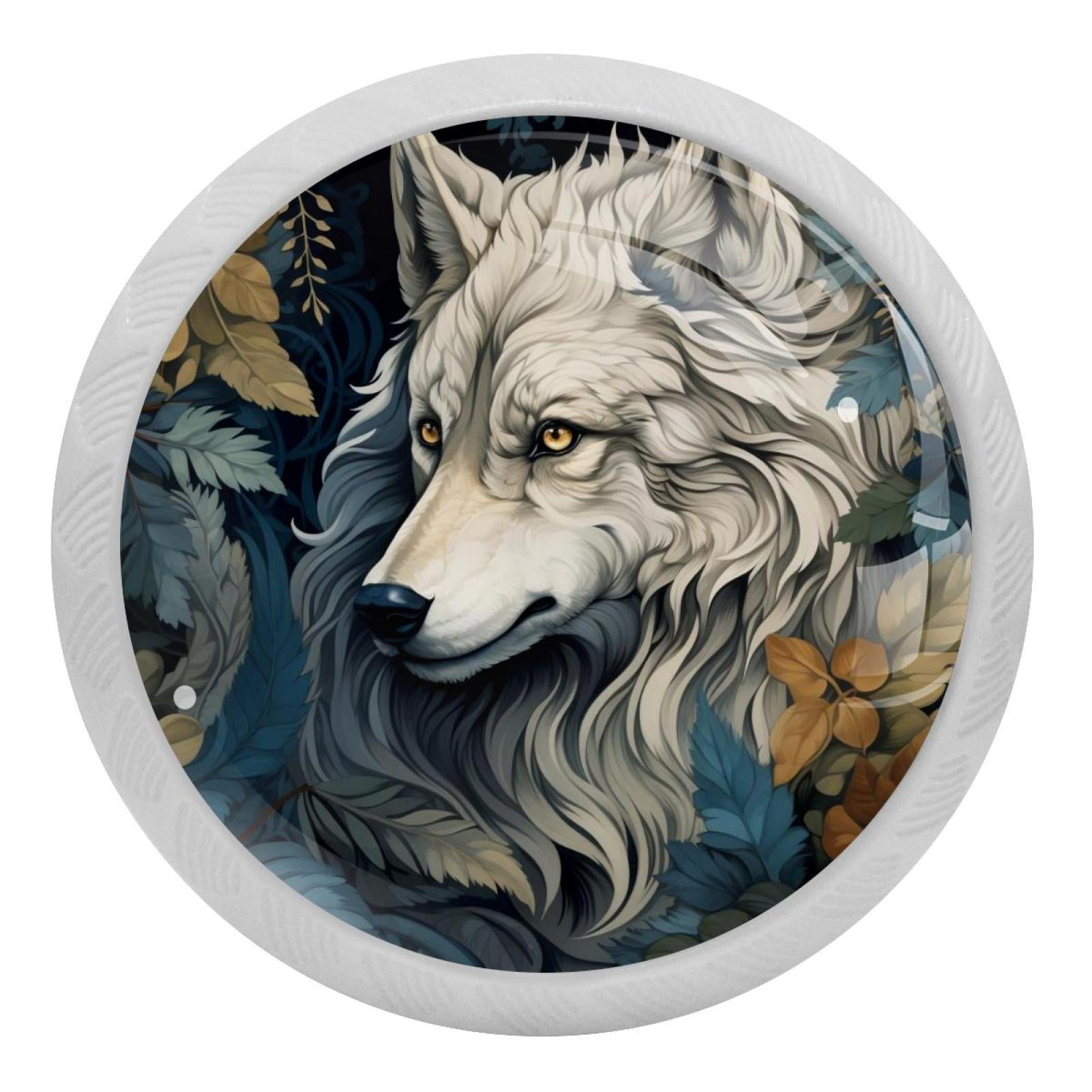 Wolf Fluorescent Drawer Pulls with Screws: Round 4-Pack - Glow-in-the ...