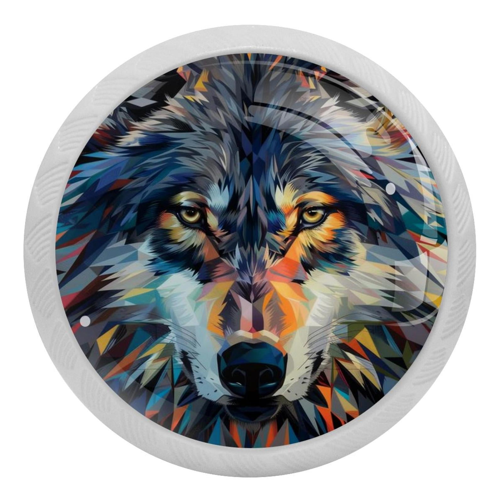 Wolf Fluorescent Drawer Pulls with Screws: Round 4-Pack - Glow-in-the ...