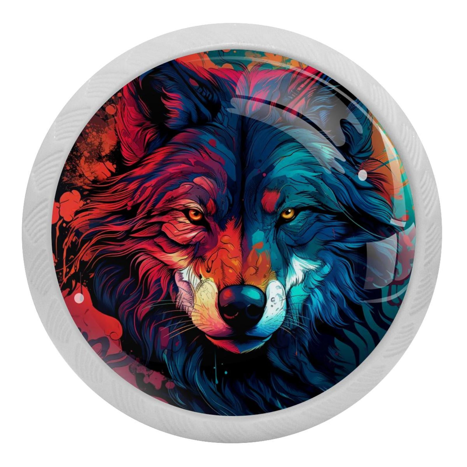 Wolf Fluorescent Drawer Pulls with Screws: Round 4-Pack - Glow-in-the ...