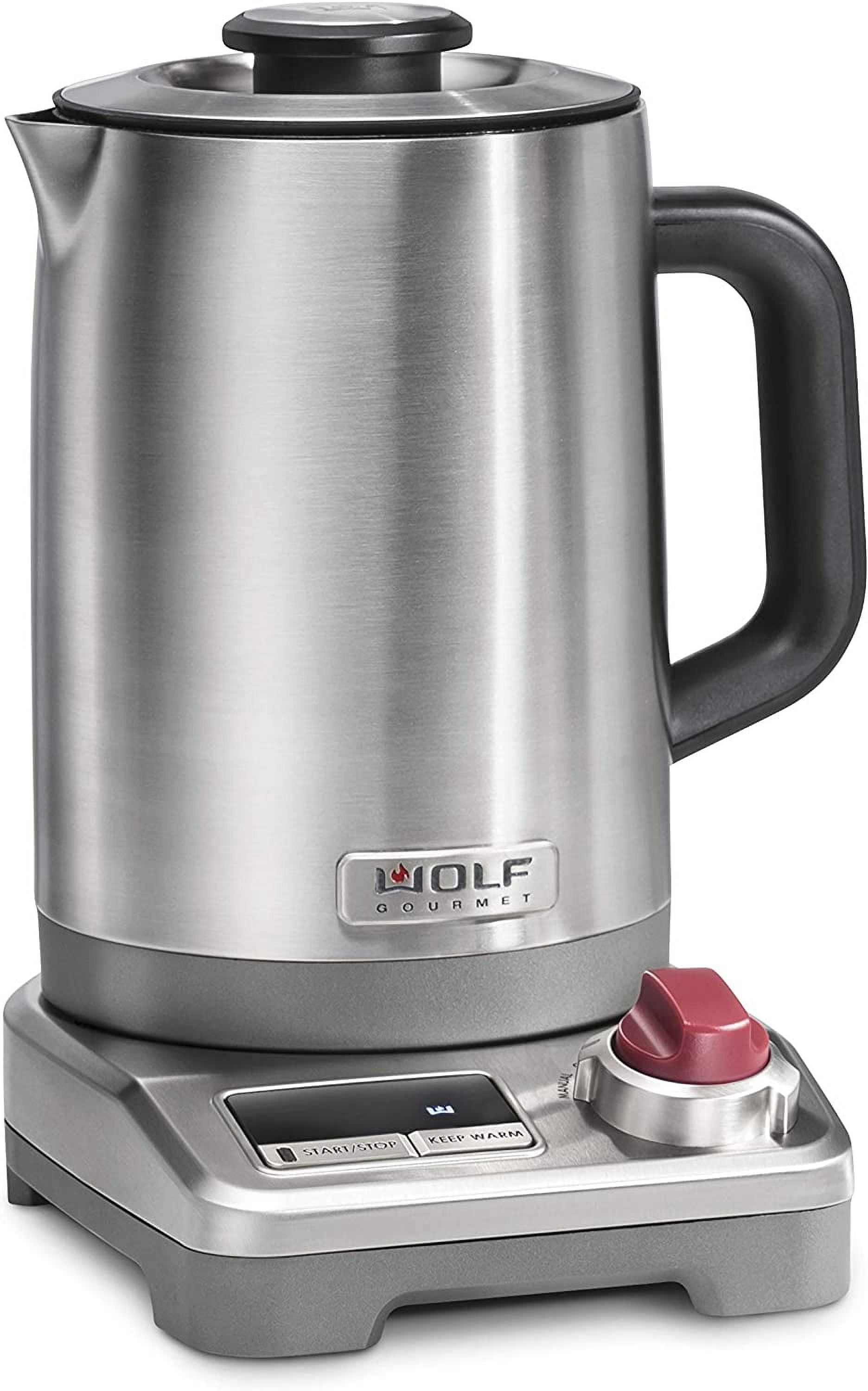 Wolf Gourmet True Temperature Electric Kettle, 1.5 Liter Capacity ...