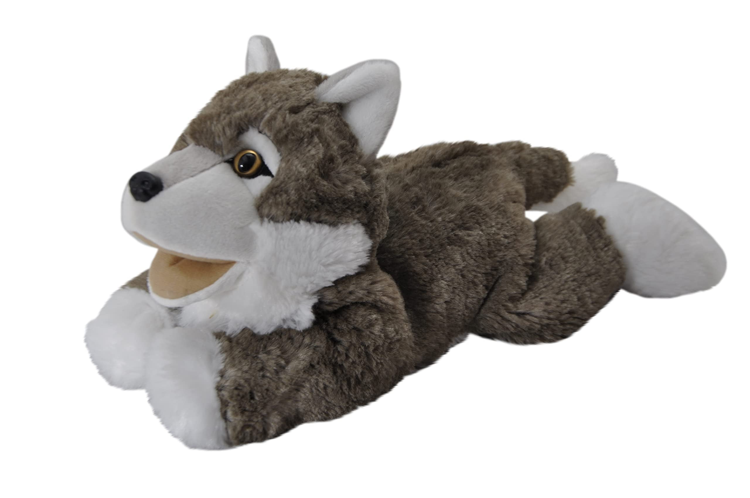 Wolf Hand Puppet Stuffed Animal Plushie, Gifts For Kids, Puppetz ...