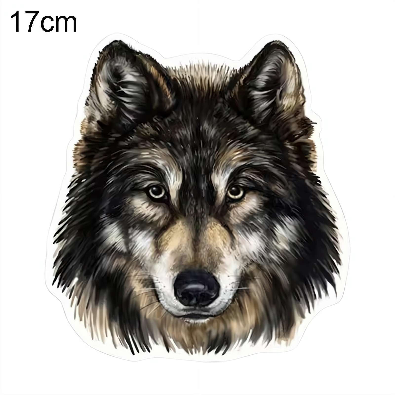 Wolf Head Car Sticker Self-Adhesive, Waterproof Decal for Bumper & Rear ...