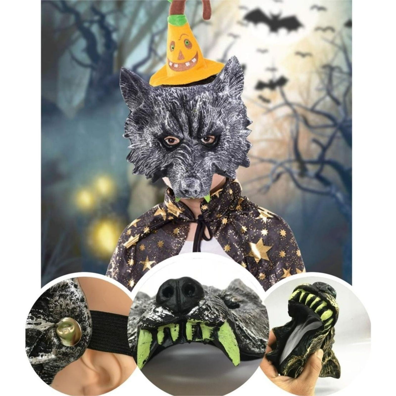 Wolf Head Performance Prop For Masquerade & Parties - Walmart.com