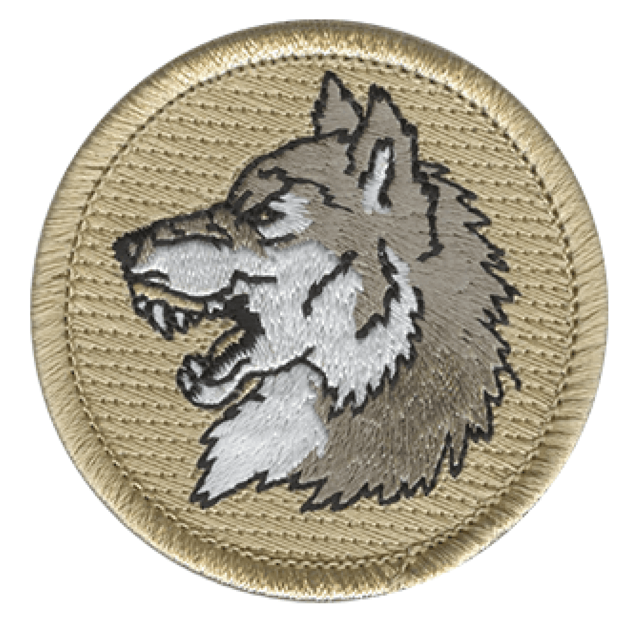 Wolf Head Scout Patrol Patch (Sew-on) - ClassB - Walmart.com