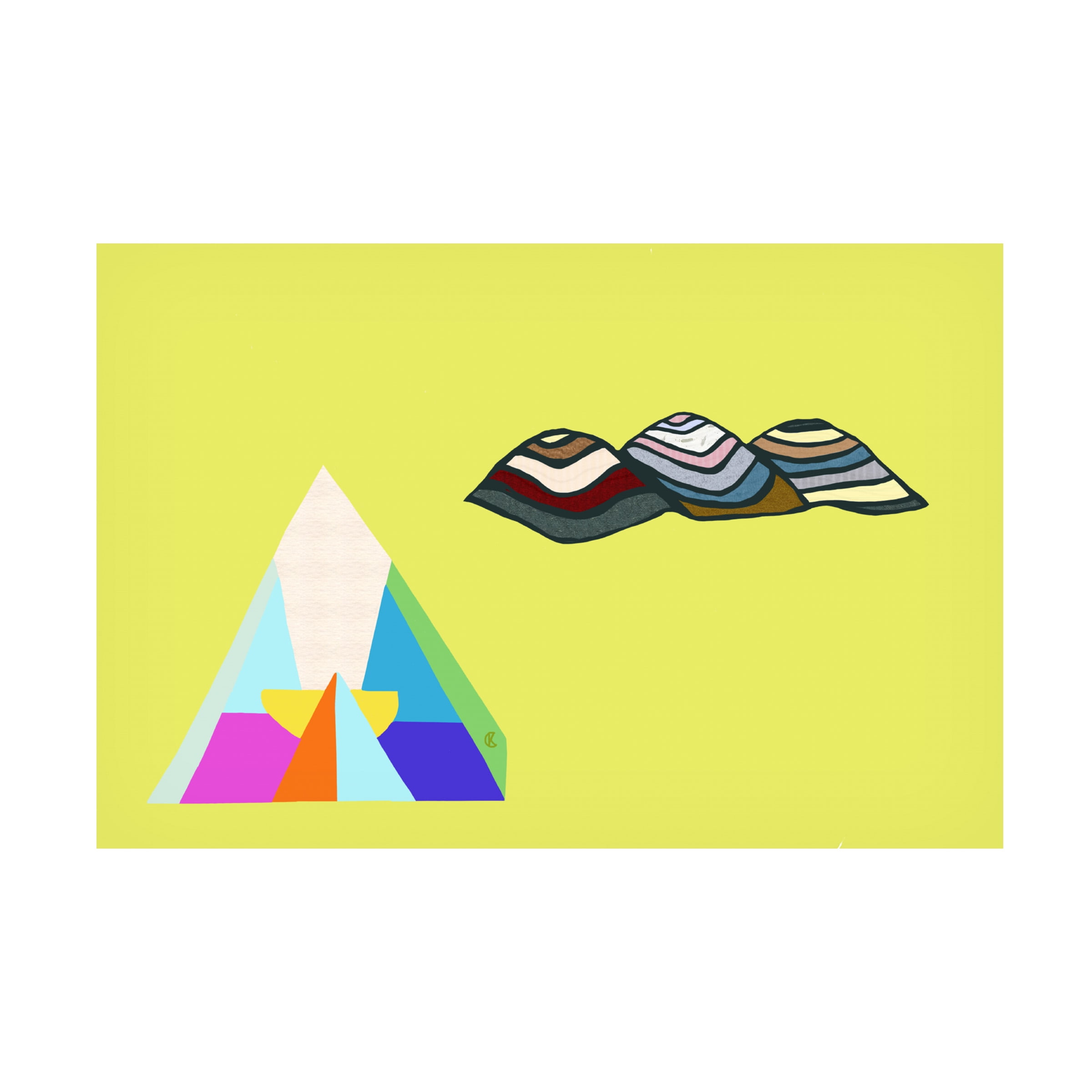 Wolf Heart Illustrations 'Healing Pyramid' Canvas Art - Walmart.com