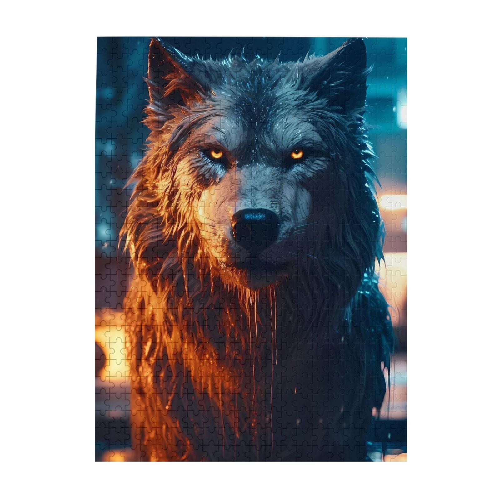 Wolf HuntersS Predator Spirit 1000-Piece Wooden Jigsaw Puzzle for ...