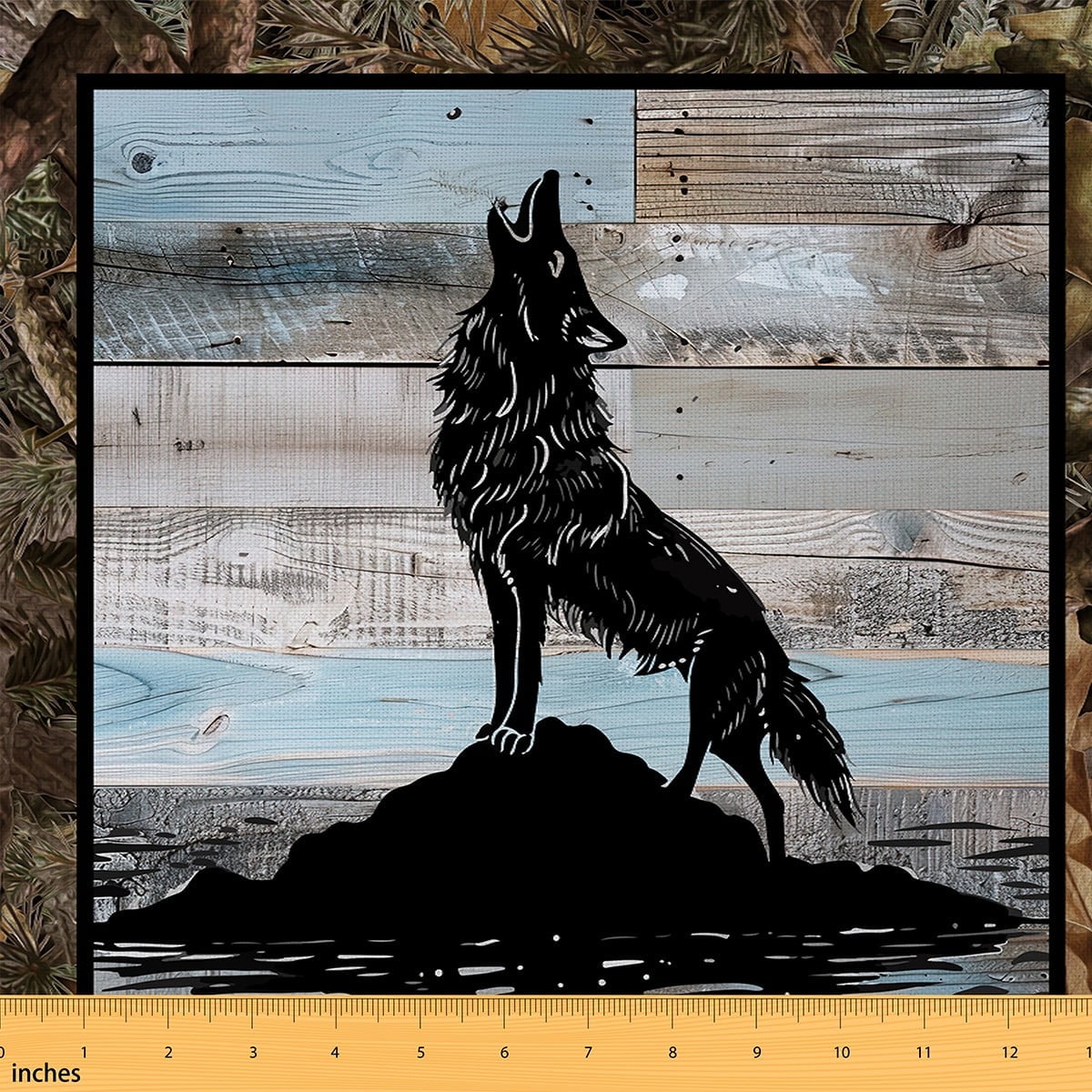 Wolf Indoor Outdoor Fabric,Safari Wolf Decorative Fabric,Farmhouse ...