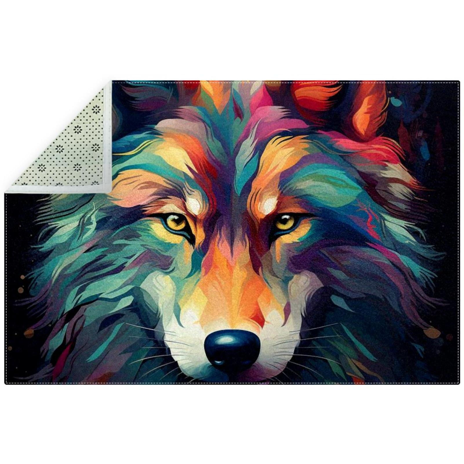 Wolf Kitchen Mat | Comfortable Polyester Floor Mat for Standing ...