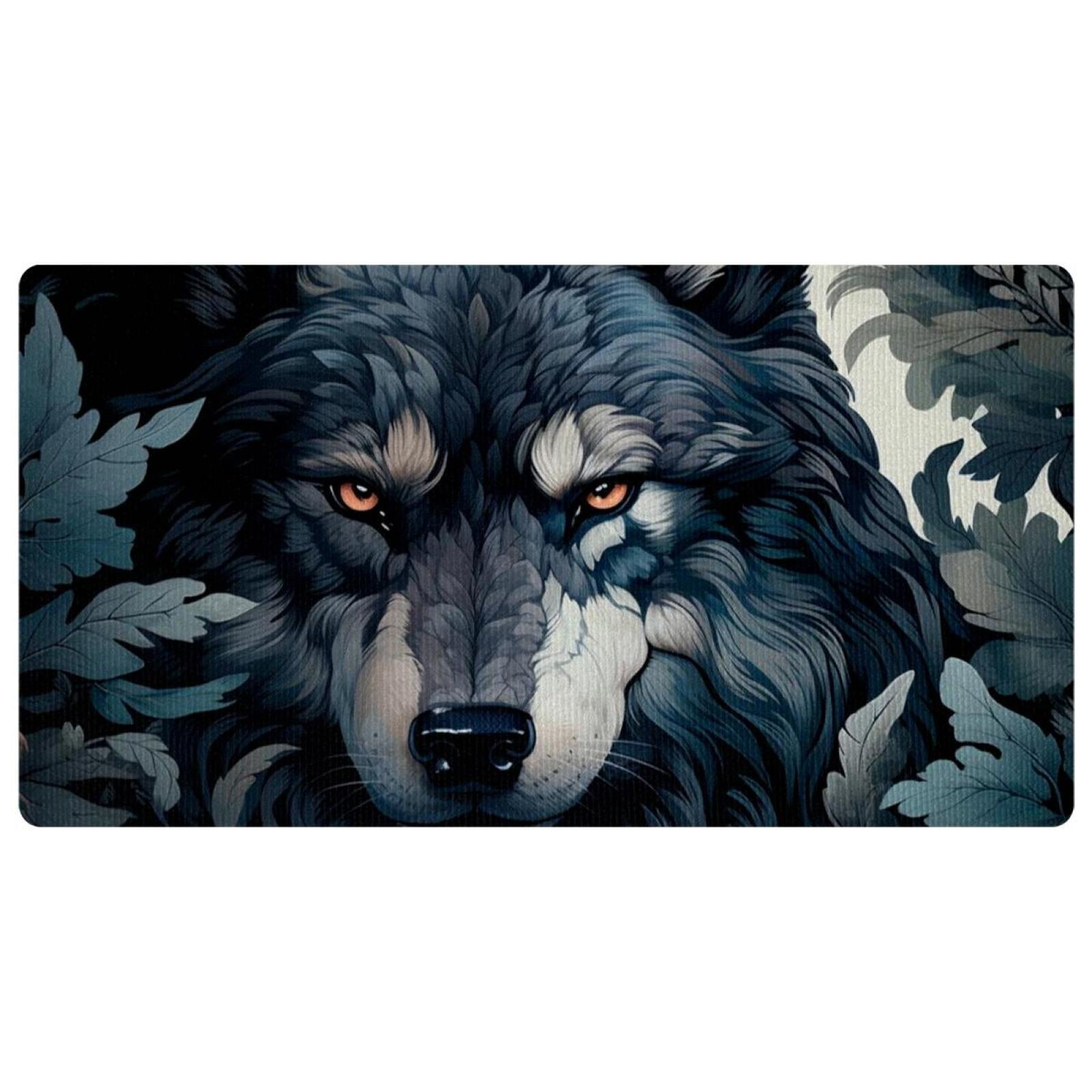 Wolf Kitchen Rug, Absorbent Runner Mat for Floor, Washable Standing ...