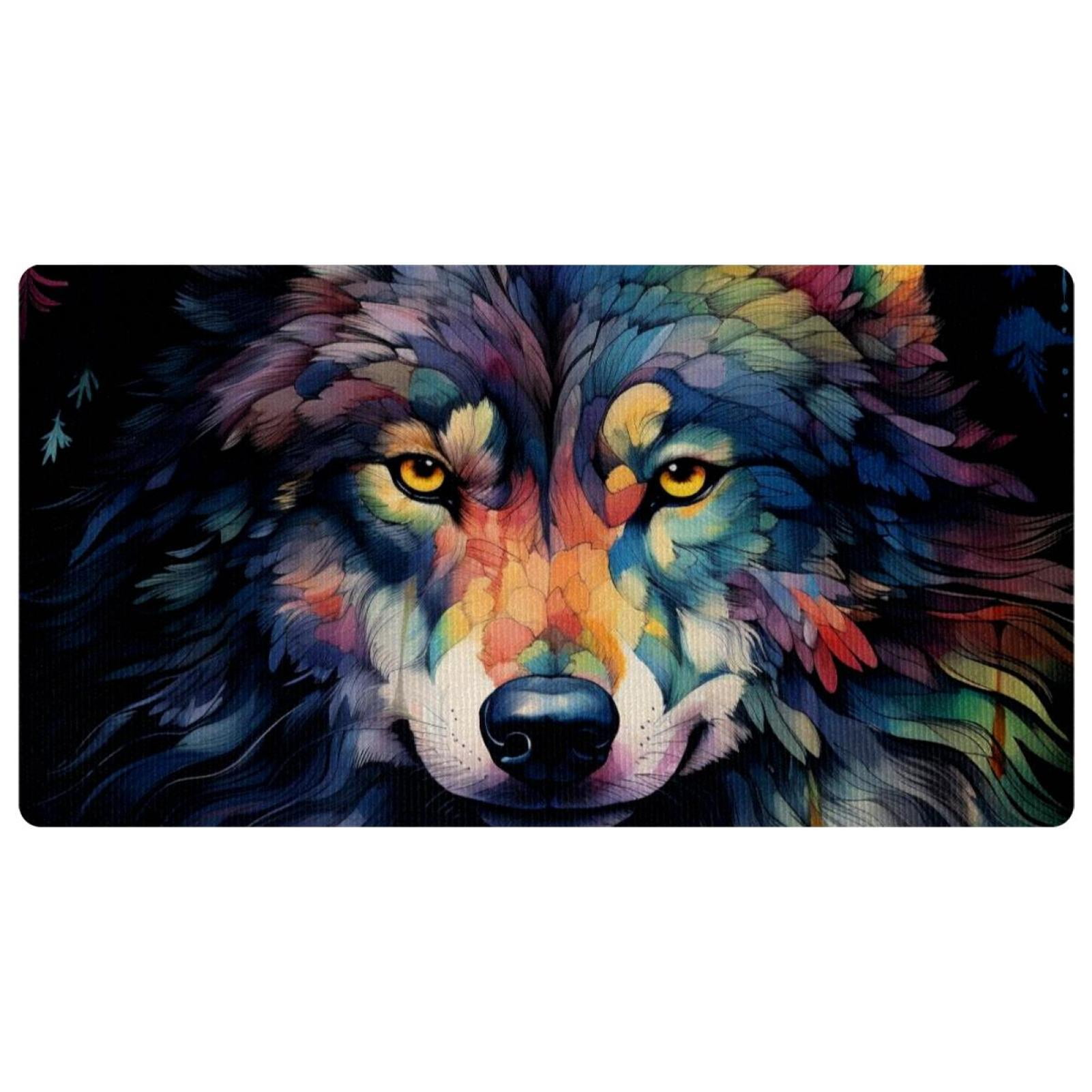 Wolf Kitchen Rug, Washable Kitchen Rugs , Runner Mat for Floor ...