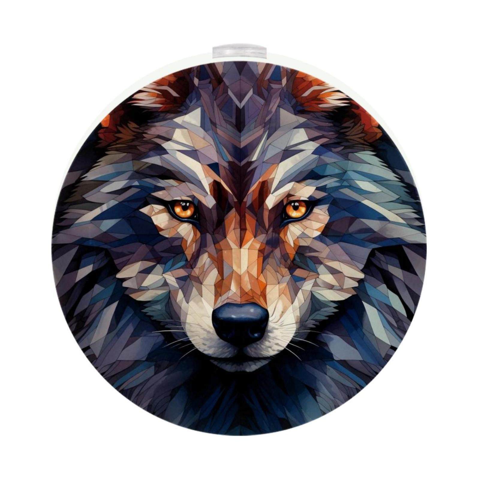 Wolf LED Round Night Light (2PCS) – Energy Efficient Plug-in Lamp with ...