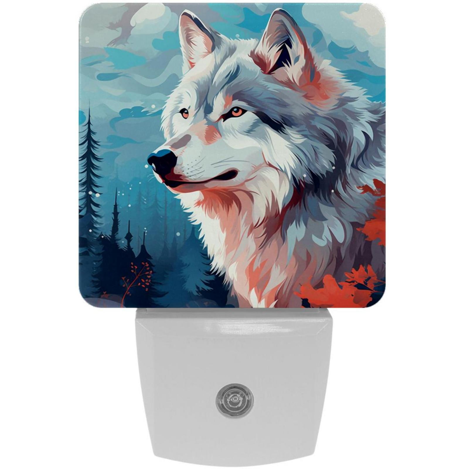 Wolf LED Square Night Light - Energy Efficient and Stylish Illumination ...