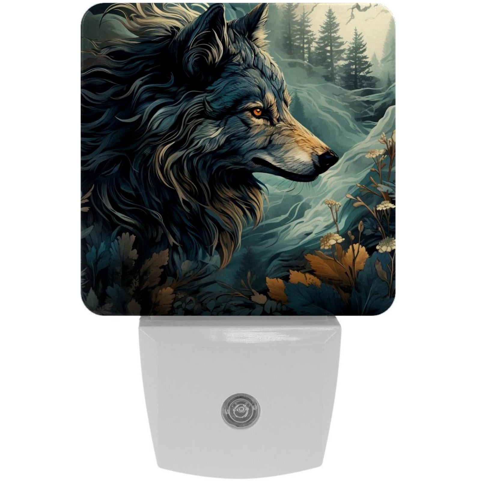 Wolf LED Square Night Light - Energy Efficient and Stylish Illumination ...