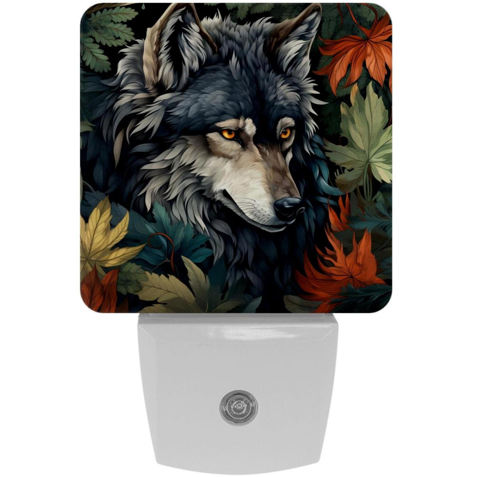 Wolf LED Square Night Light for Bedroom and Bathroom - Energy Efficient ...