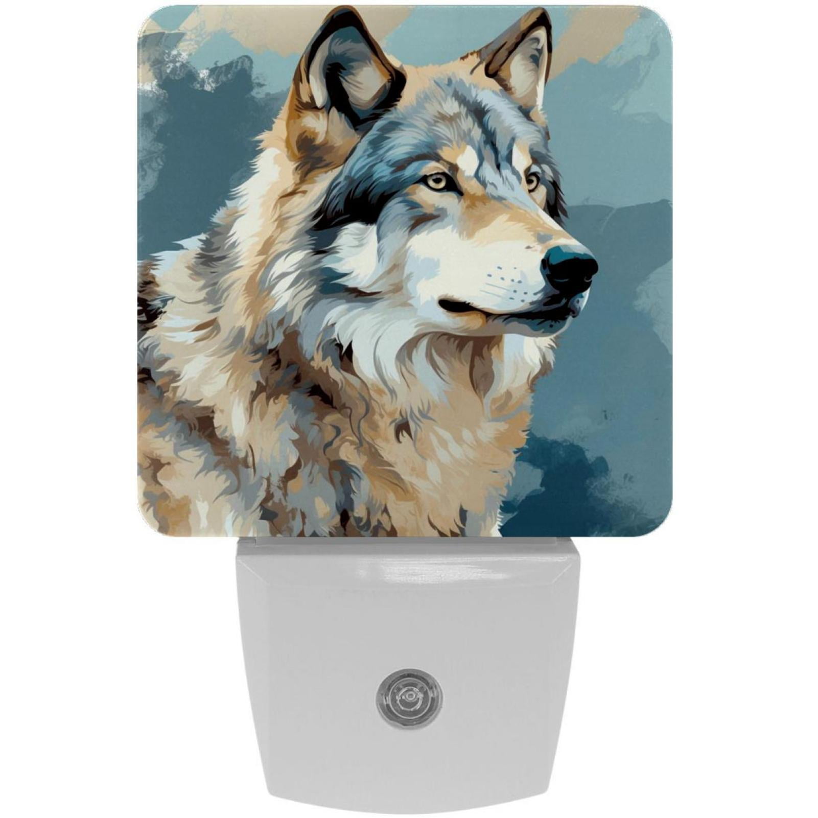 Wolf LED Square Night Light for Bedroom and Bathroom - Energy Efficient ...