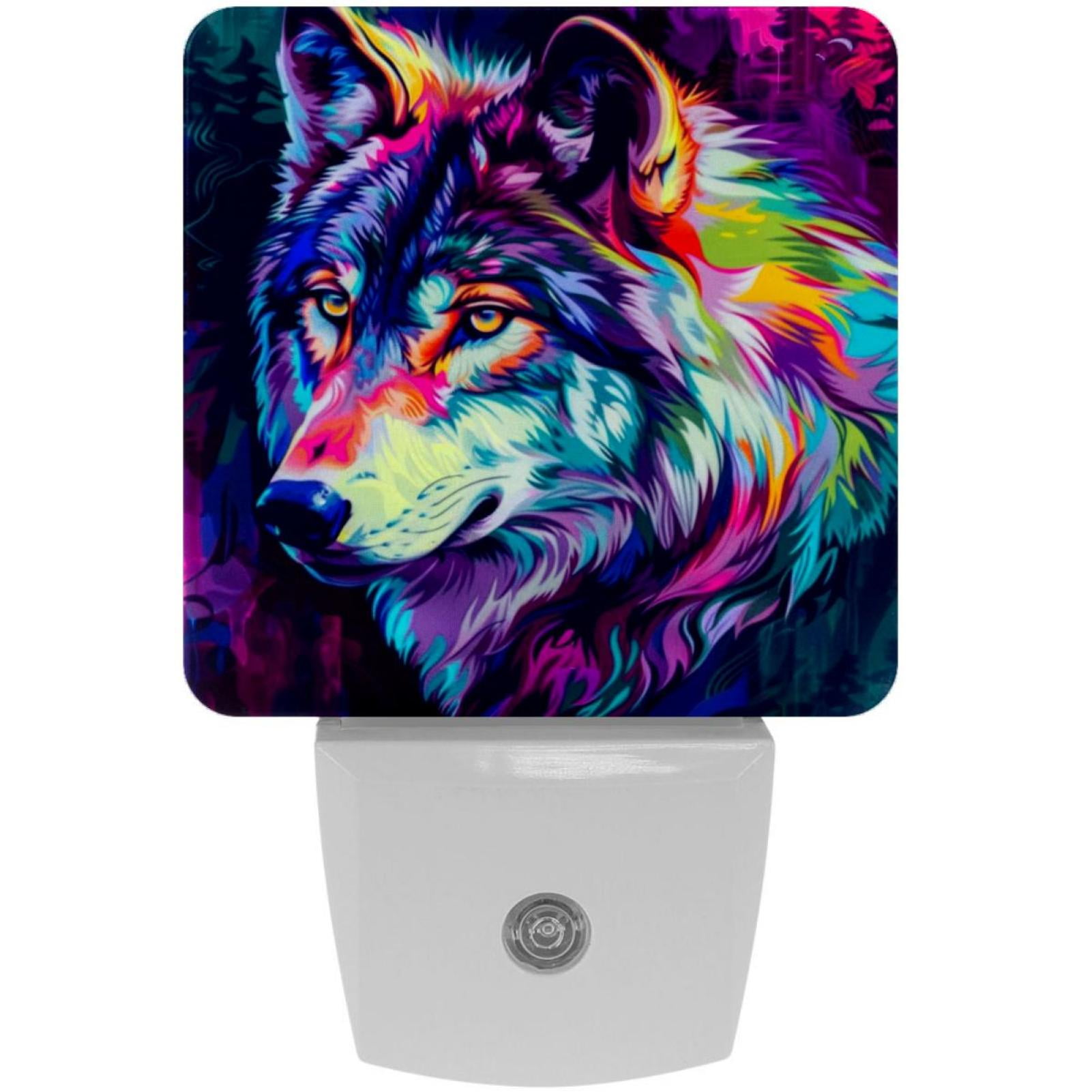 Wolf LED Square Night Lights - Energy Efficient & Elegant Decorative ...