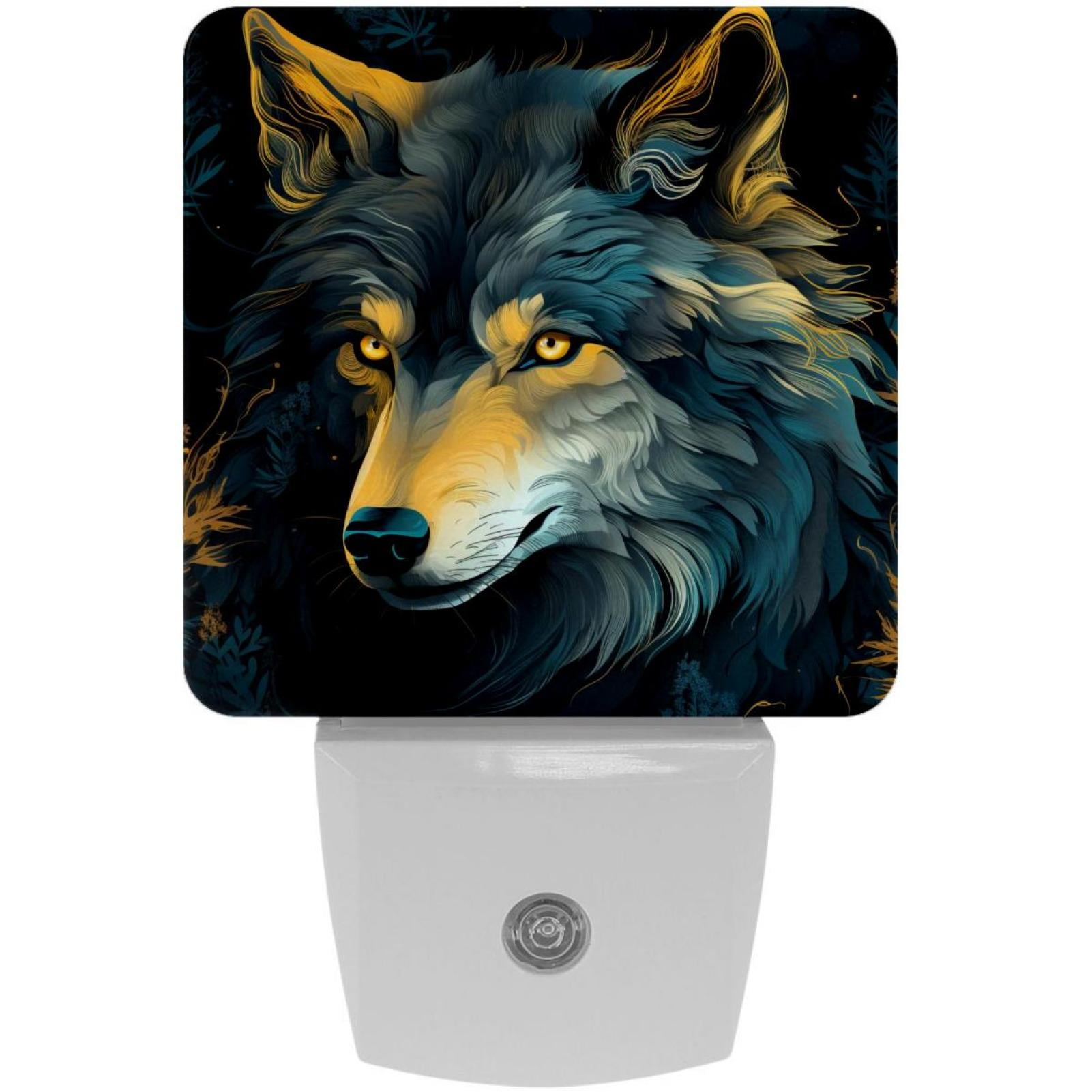 Wolf LED Square Night Lights - Energy Efficient & Elegant Decorative ...