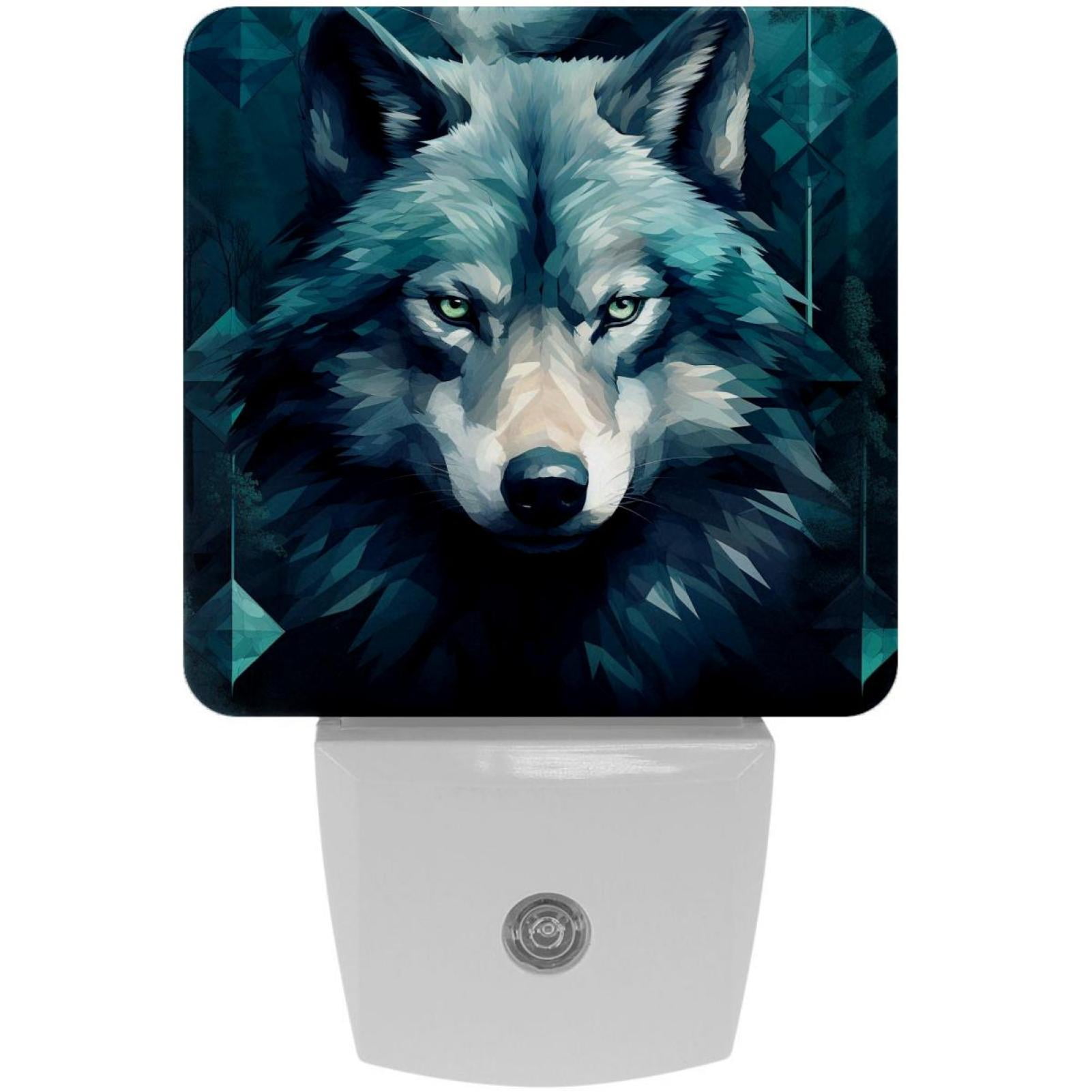 Wolf LED Square Night Lights - Energy Efficient & Elegant Decorative ...