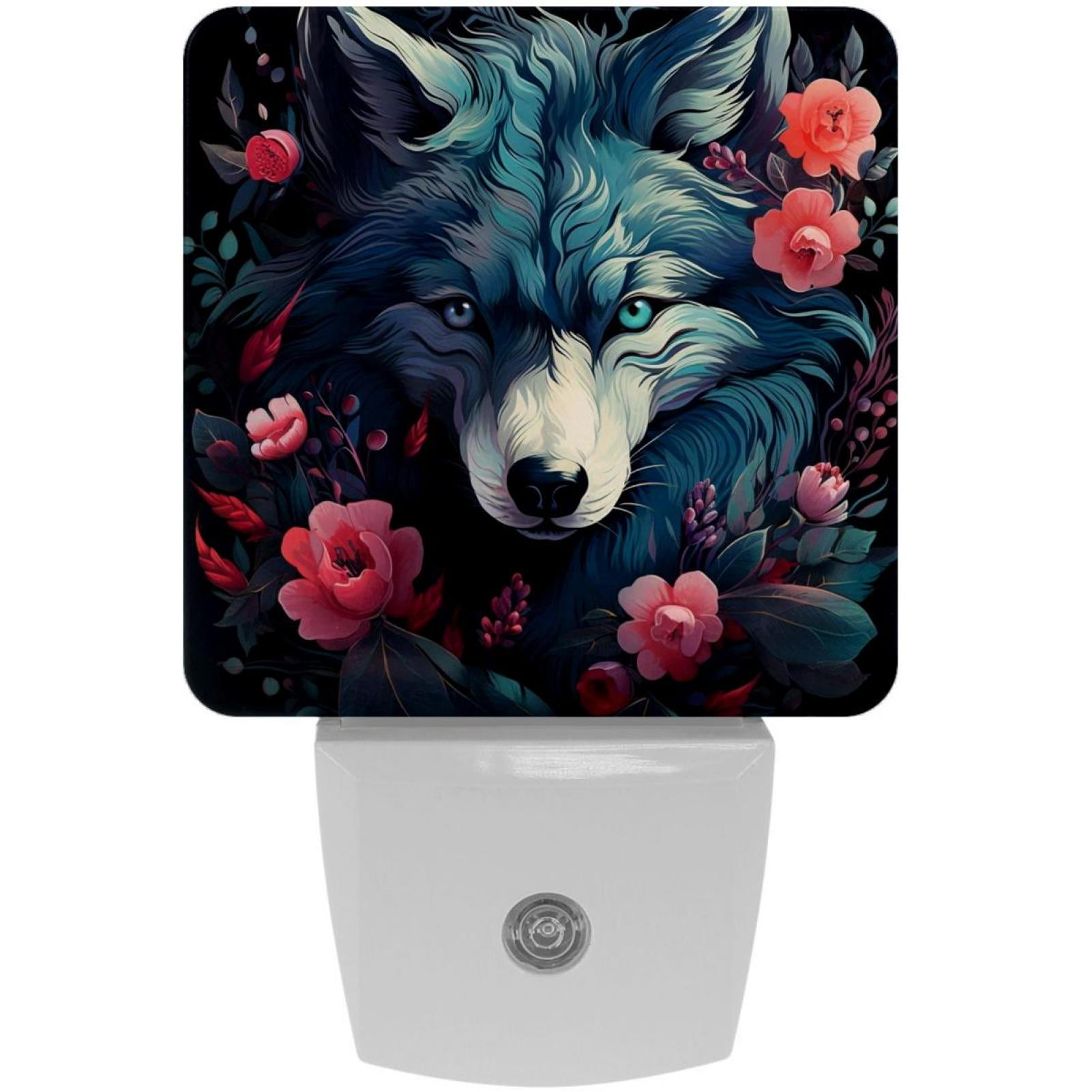 Wolf LED Square Night Lights - Energy Efficient & Elegant Decorative ...