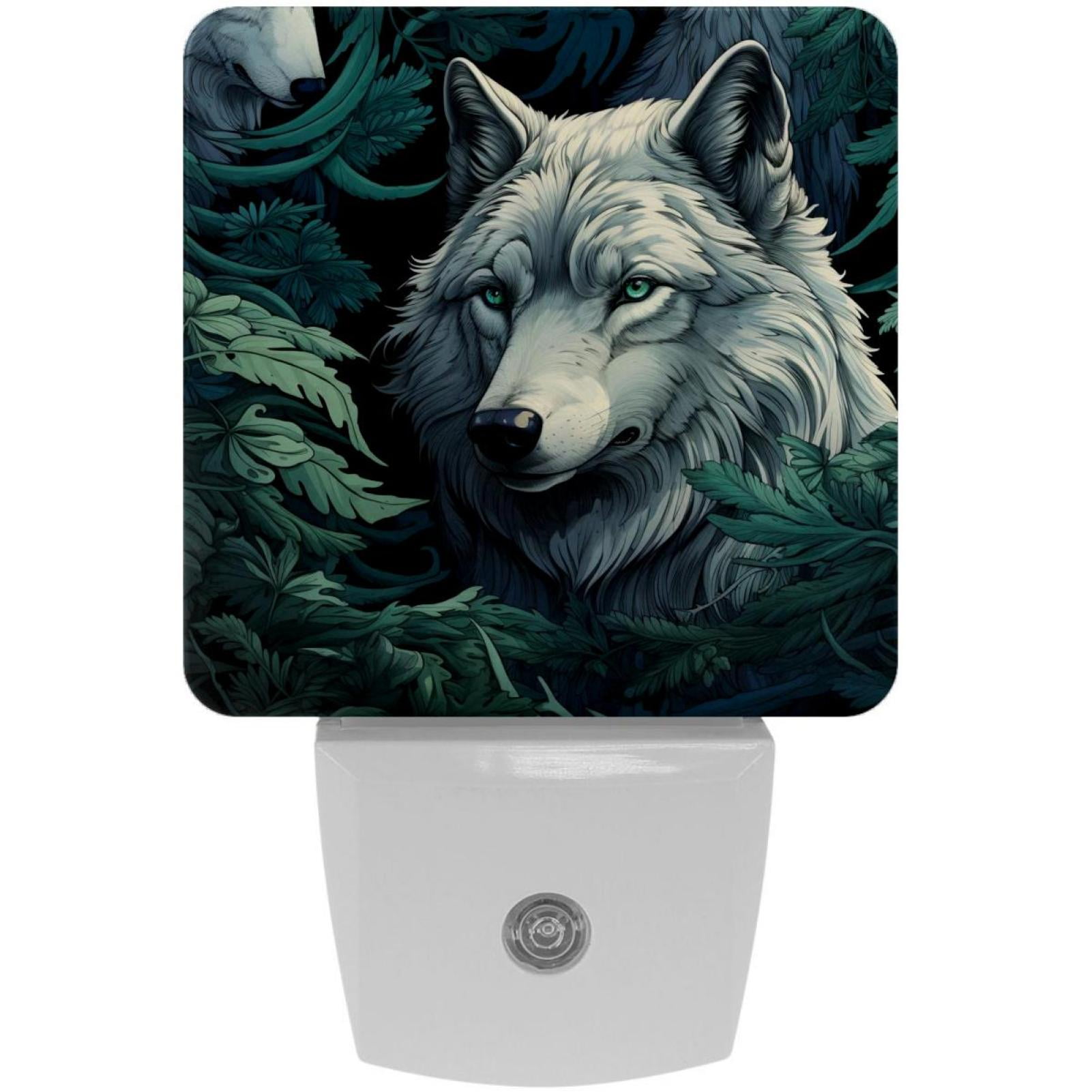 Wolf LED Square Night Lights - Energy Efficient and Stylish Bedroom ...