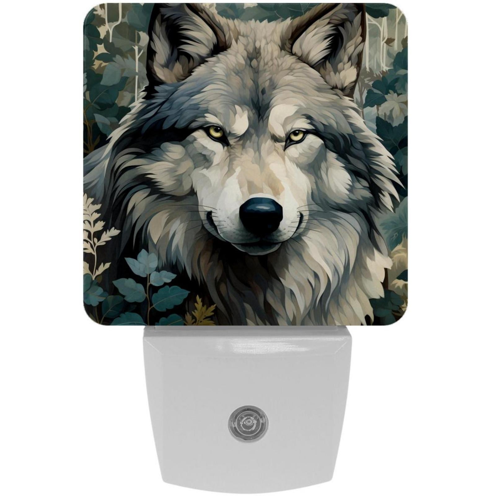 Wolf LED Square Night Lights - Energy Efficient and Stylish Bedroom ...