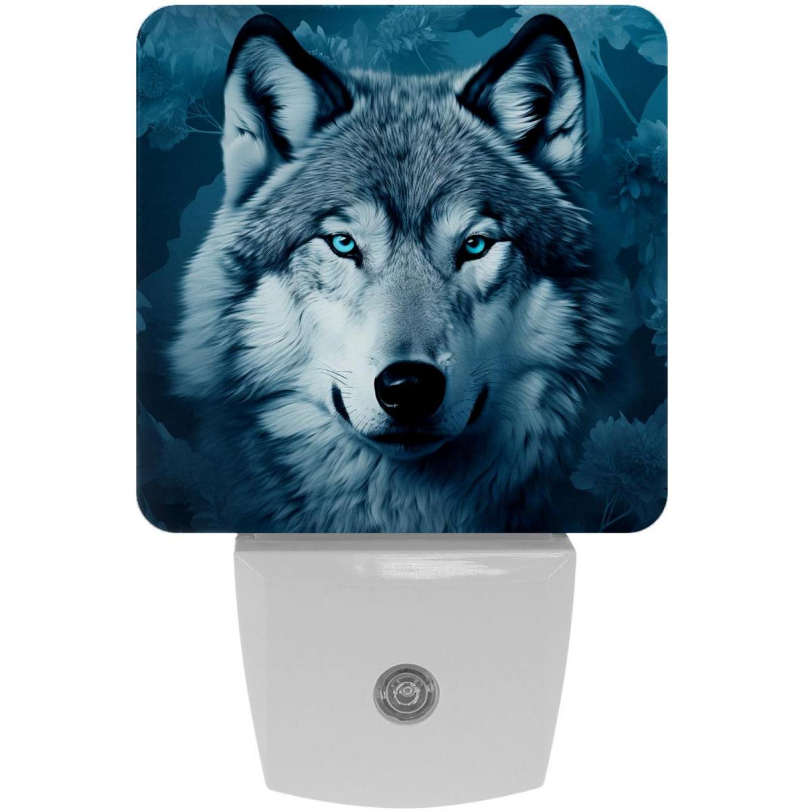Wolf LED Square Night Lights - Energy Efficient and Stylish Bedroom ...
