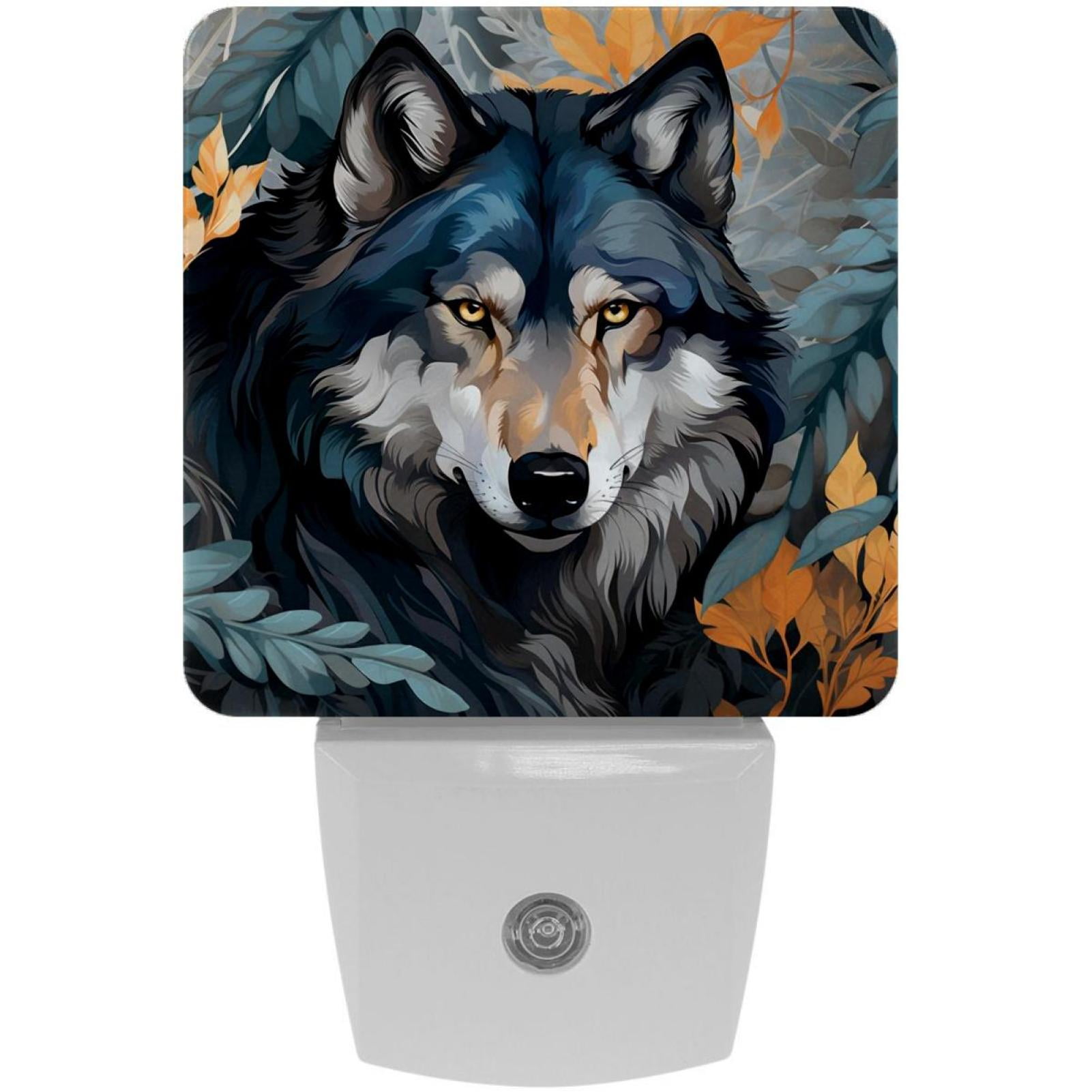Wolf LED Square Night Lights - Energy Efficient and Stylish Bedroom ...