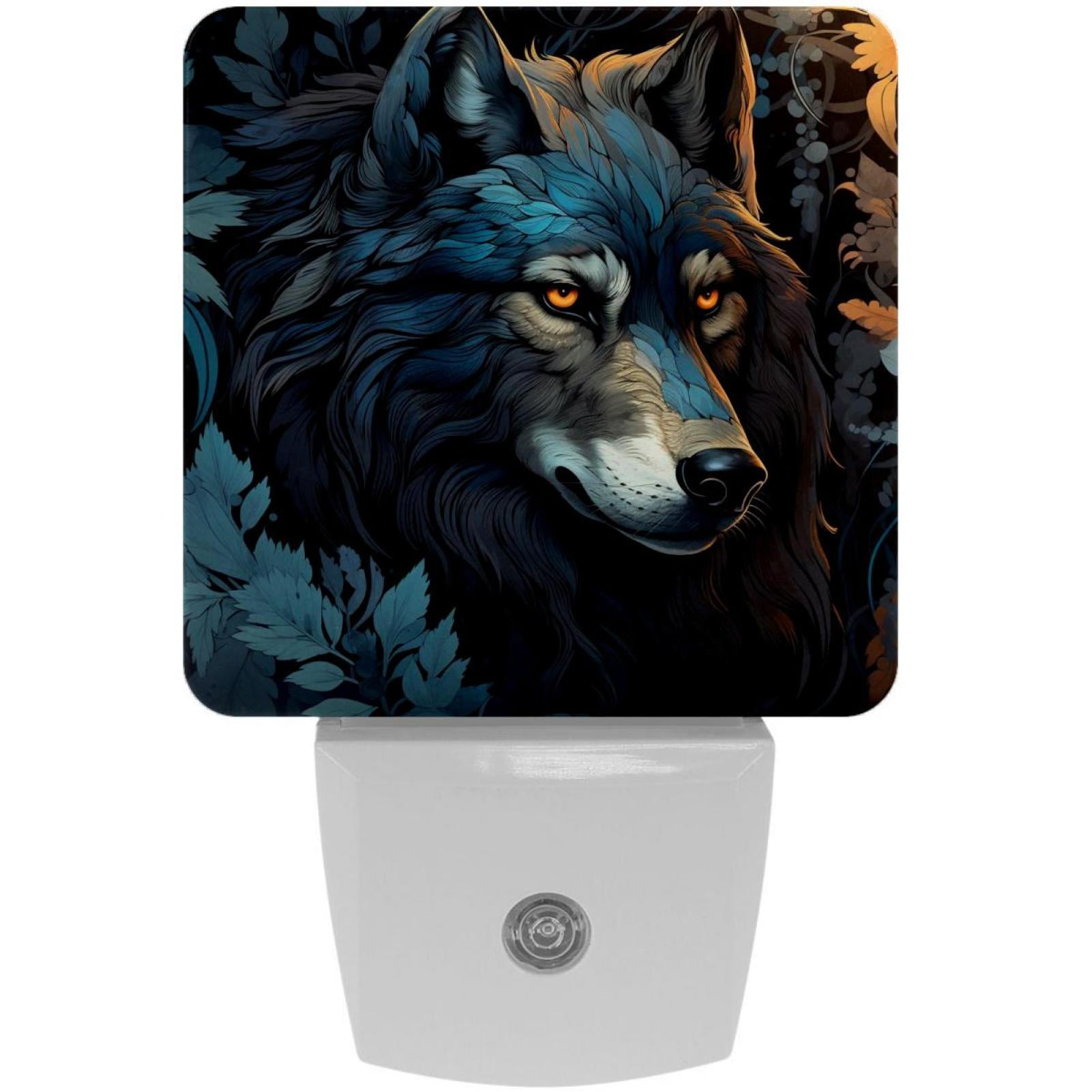 Wolf LED Square Night Lights - Energy Efficient and Stylish Bedroom ...