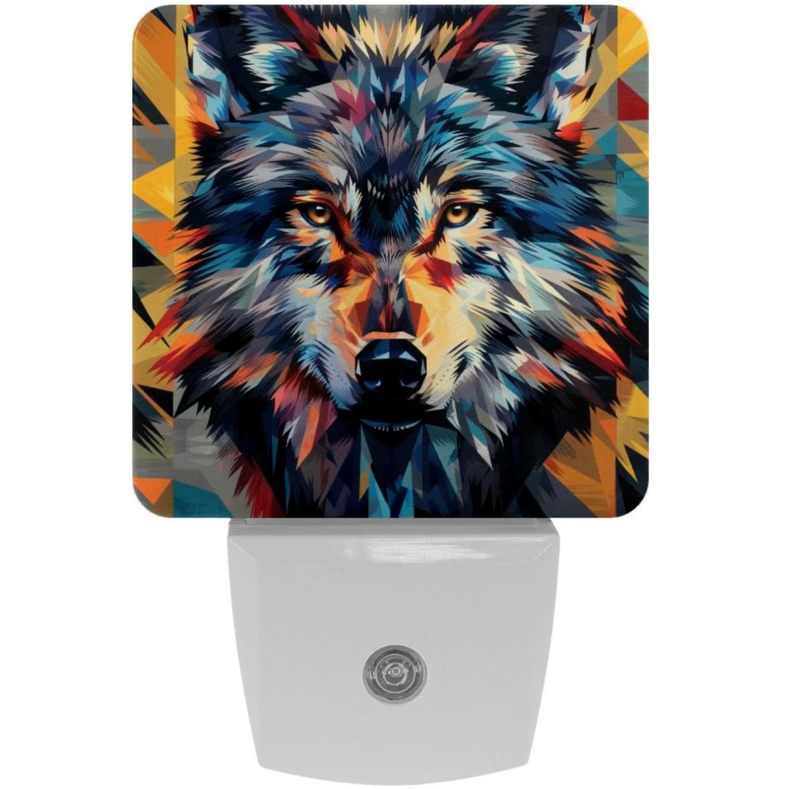 Wolf LED Square Night Lights - Energy Efficient and Stylish Bedroom ...