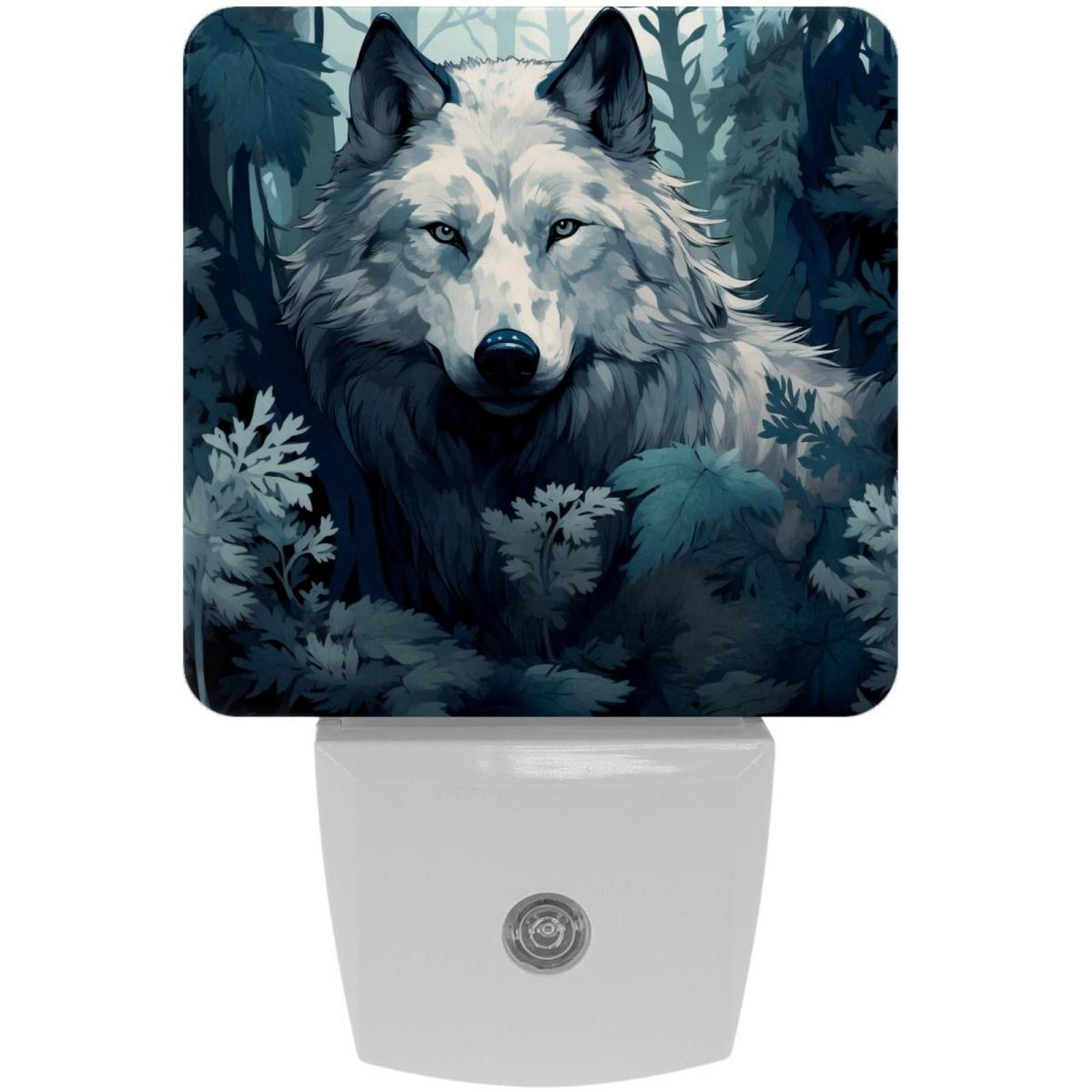 Wolf LED Square Night Lights - Energy Efficient and Stylish Decor for ...