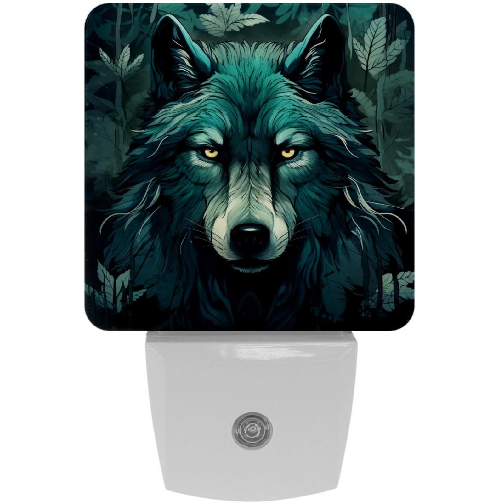 Wolf LED Square Night Lights - Energy Efficient and Stylish Decor for ...