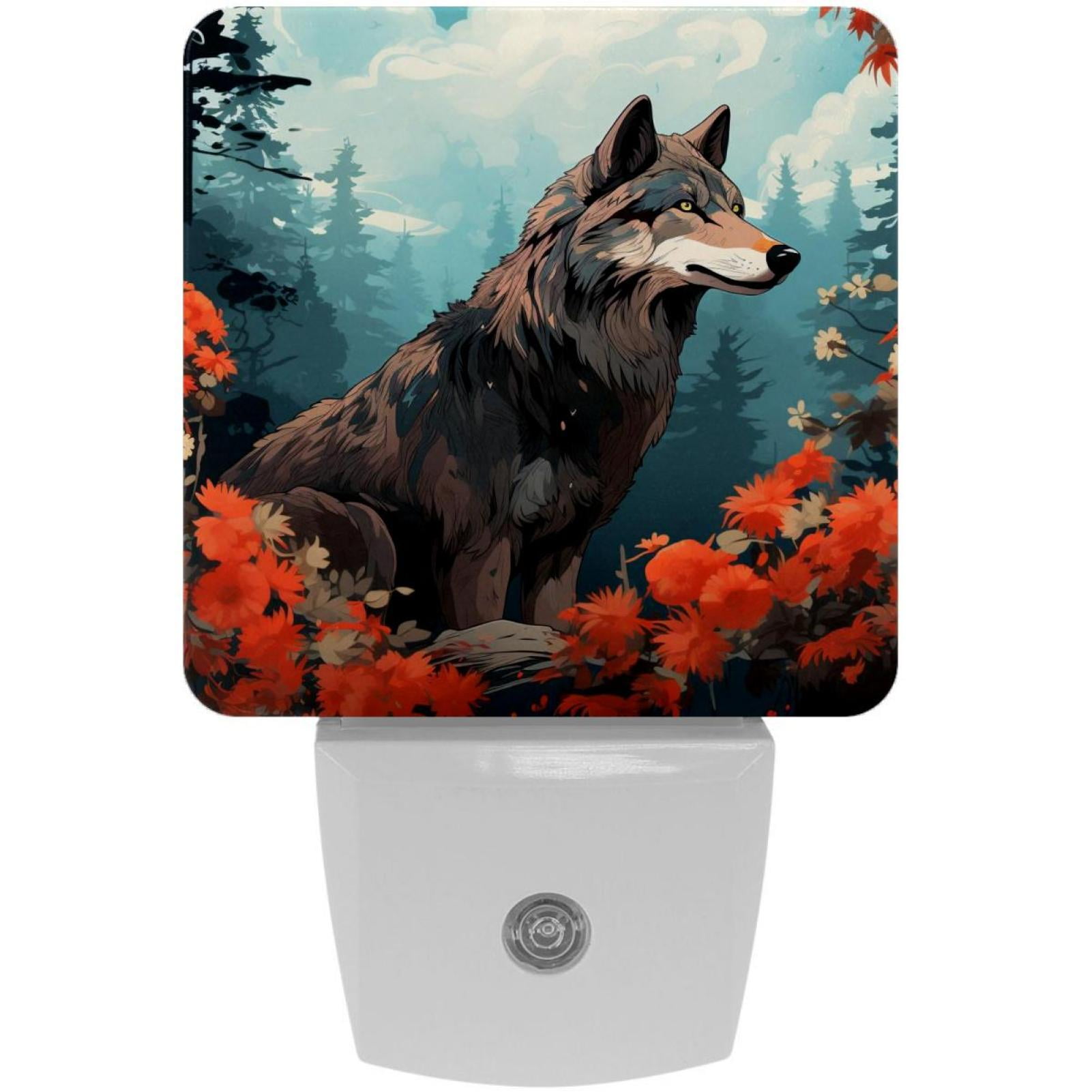 Wolf LED Square Night Lights - Energy Efficient and Stylish Room ...