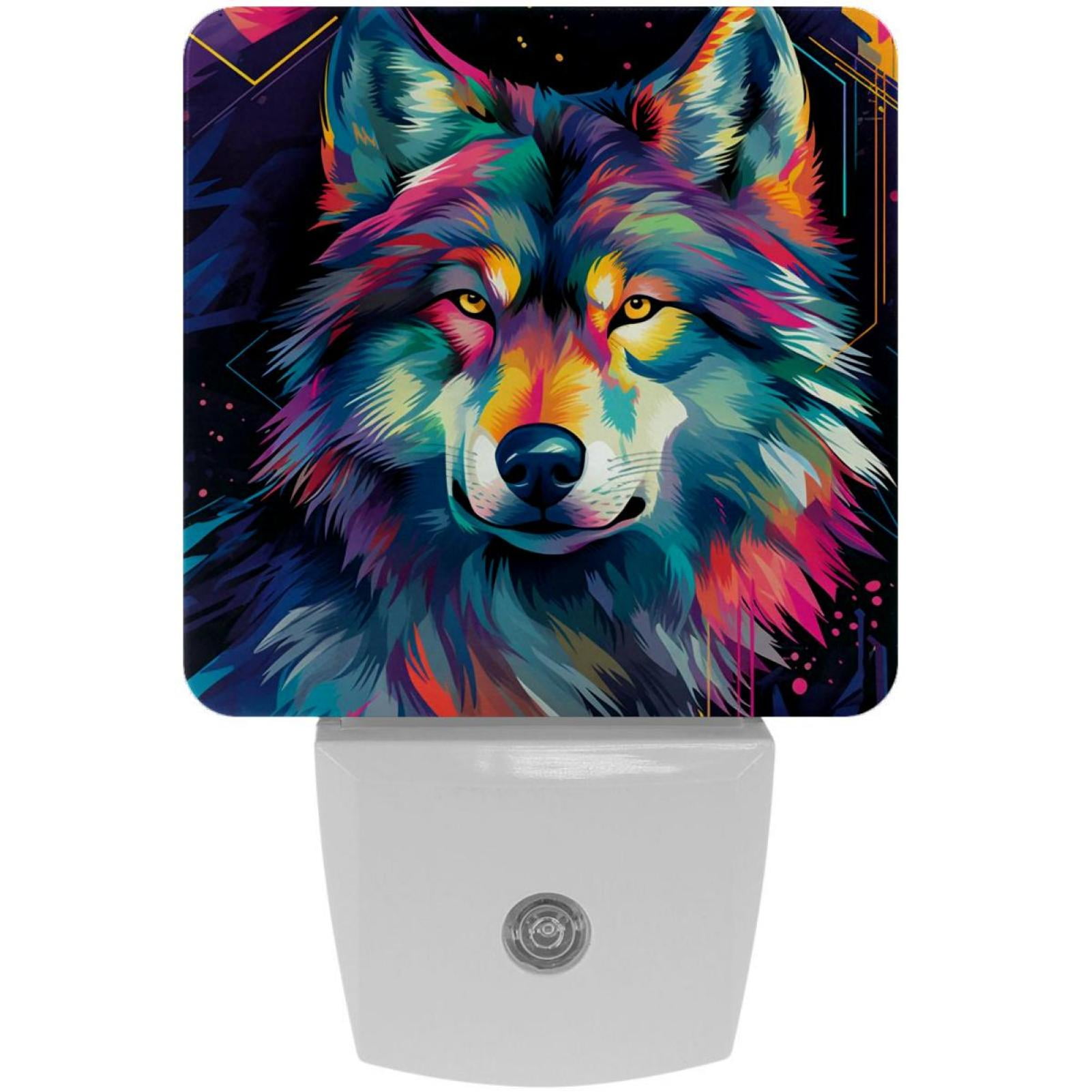Wolf LED Square Night Lights - Illuminating Your Space with Style ...