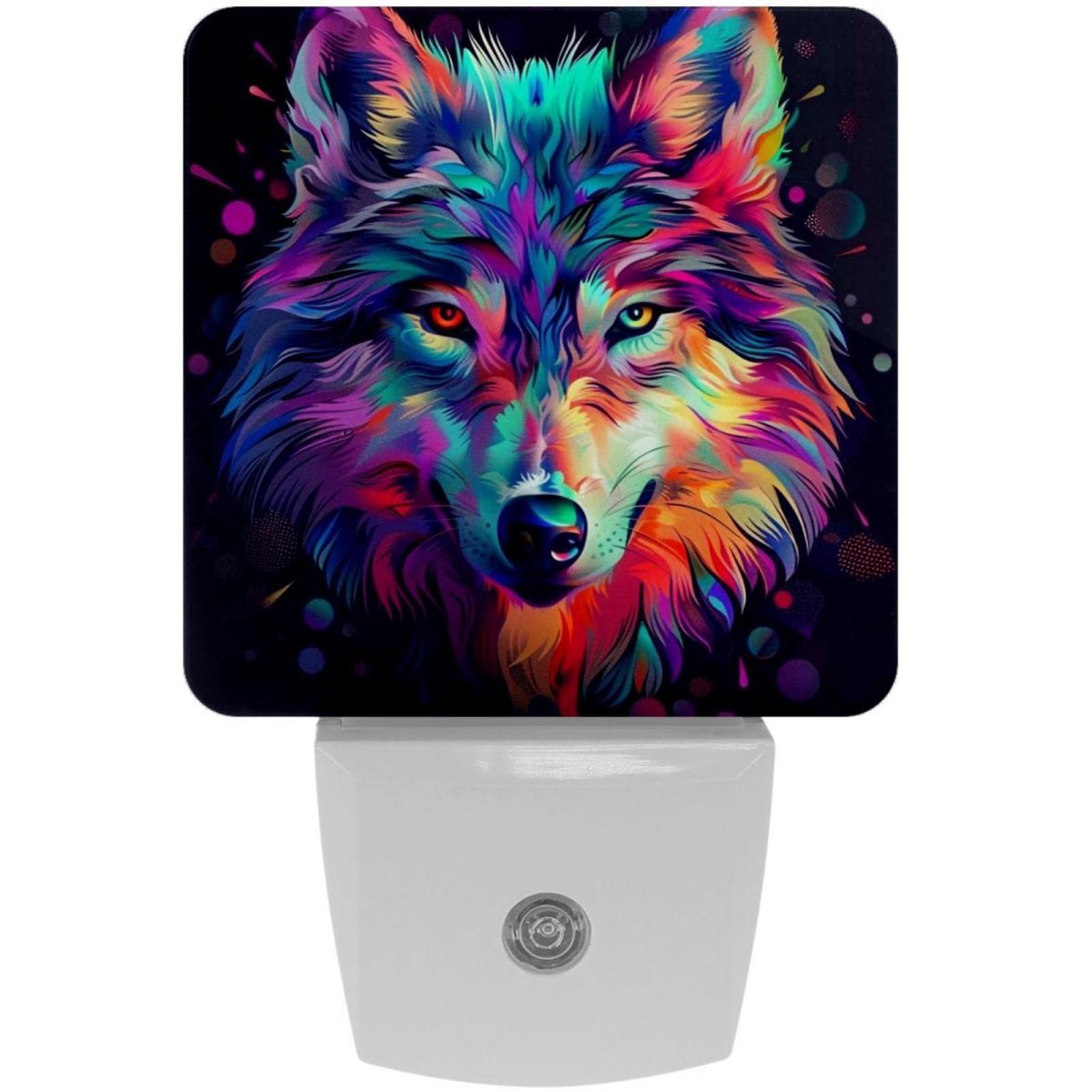 Wolf LED Square Night Lights - Modern Design, Energy Efficient Indoor ...
