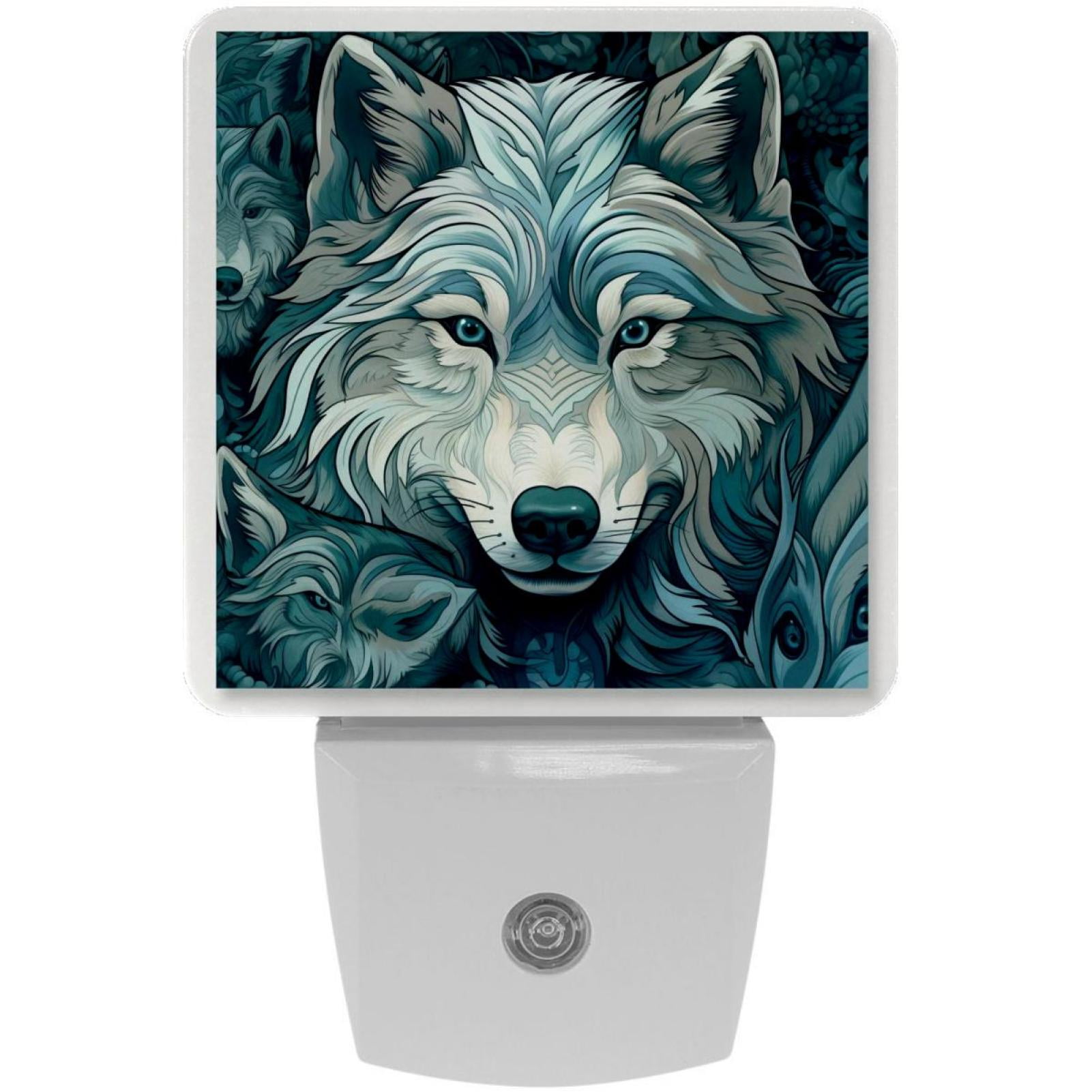 Wolf LED Square Night Lights - Modern Design, Energy Efficient Indoor ...