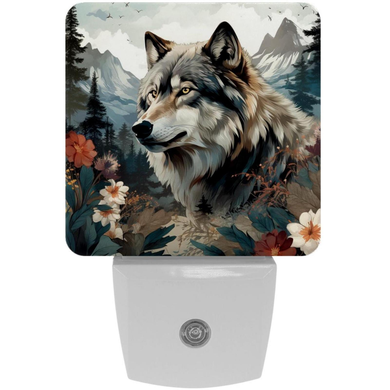 Wolf LED Square Night Lights - Modern Design, Energy Efficient Indoor ...