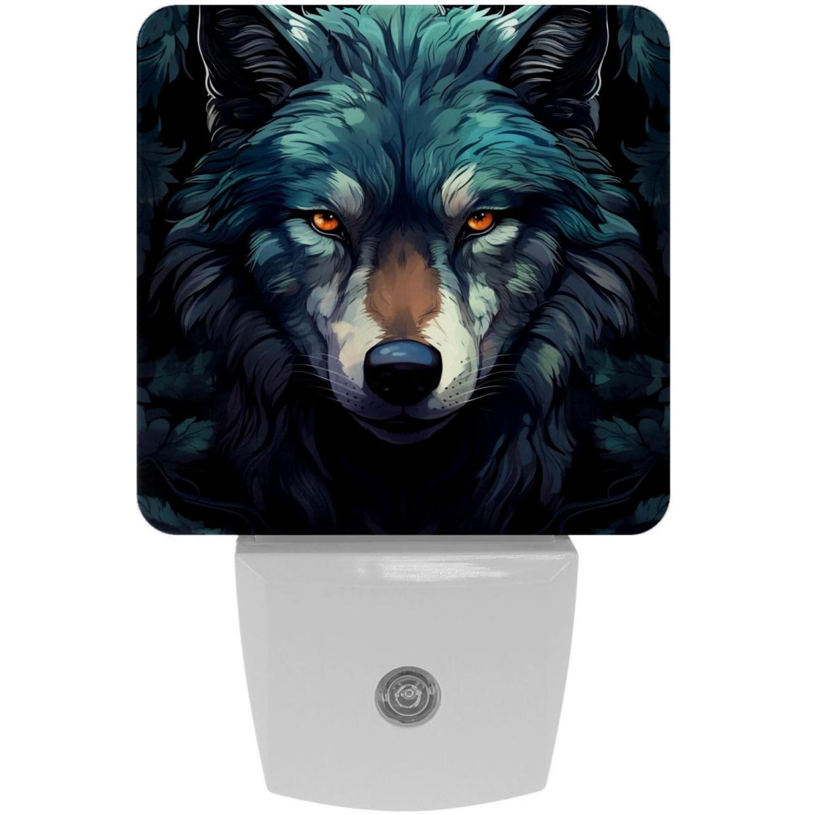 Wolf LED Square Night Lights - Small and Bright Illumination for Your ...