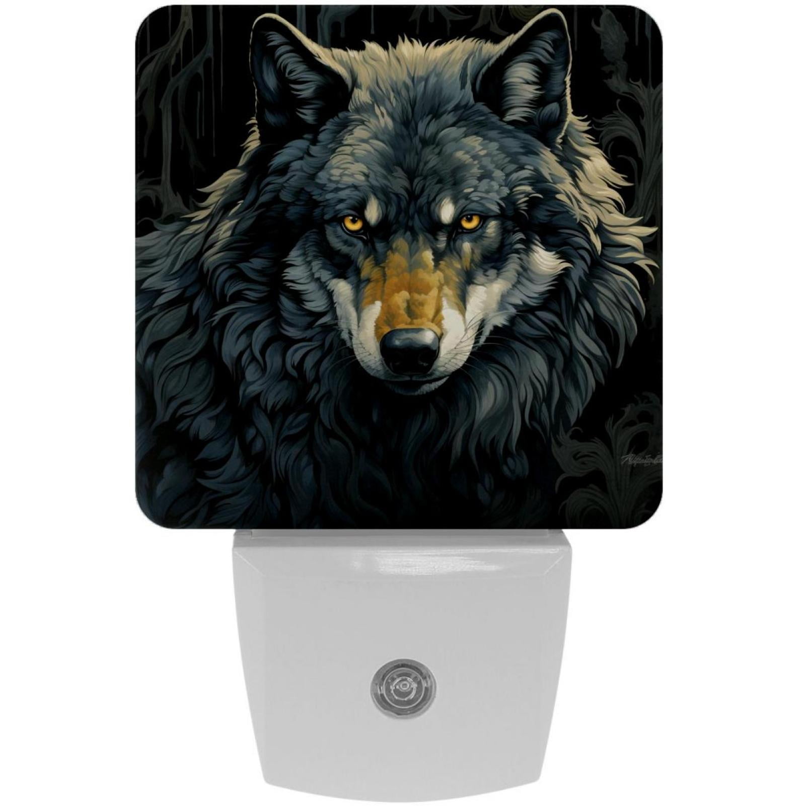Wolf LED Square Night Lights - Small and Bright Illumination for Your ...