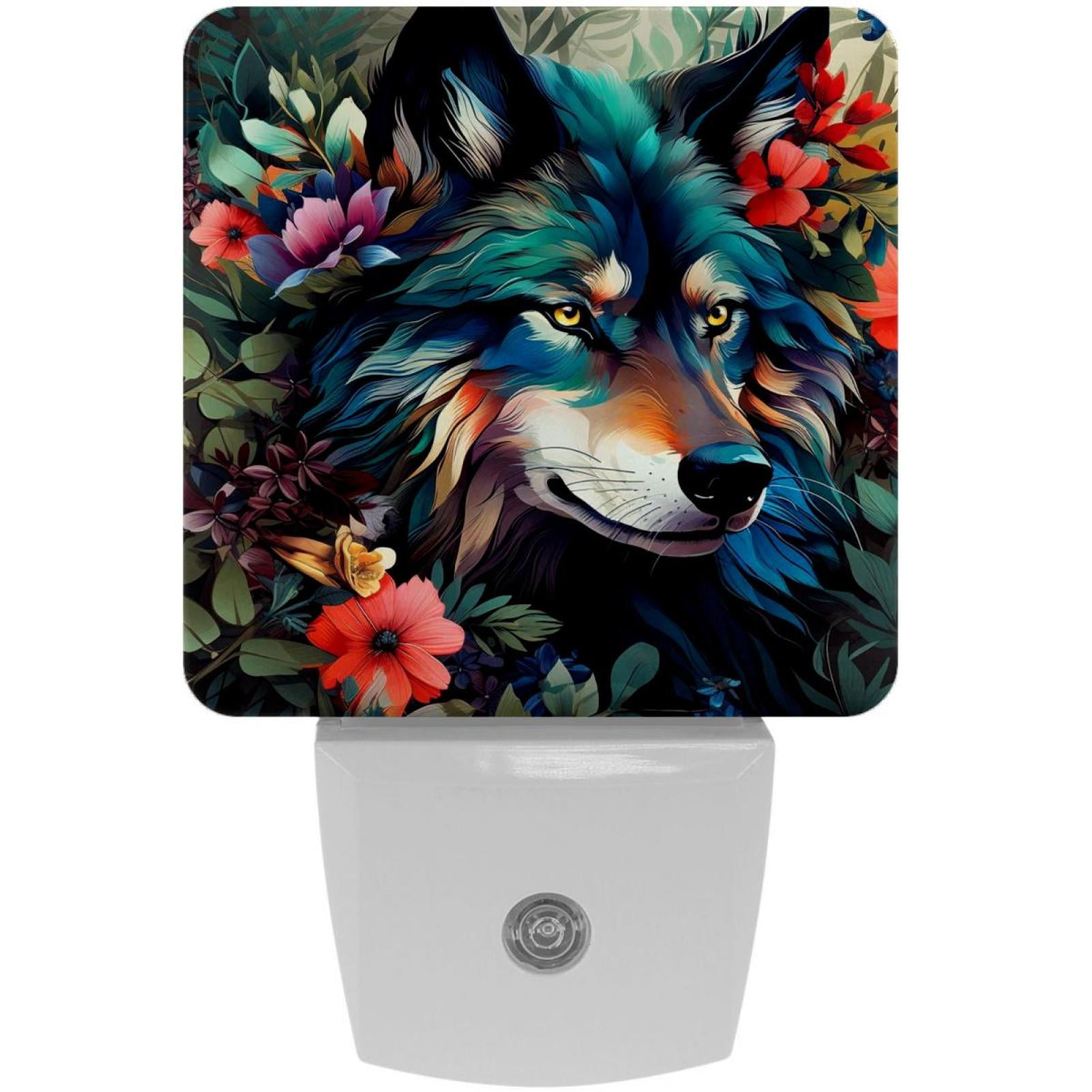 Wolf LED Square Night Lights - Small and Bright Illumination for Your ...