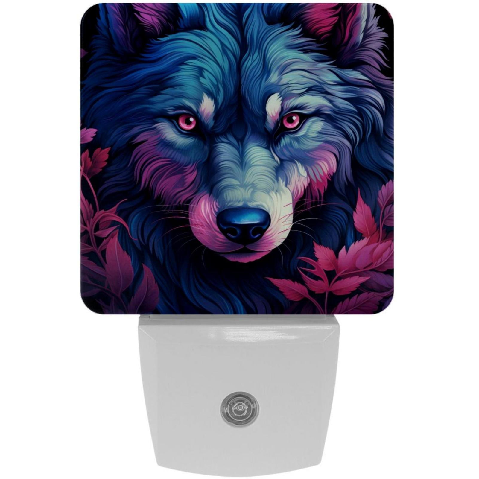 Wolf LED Square Night Lights - Small and Bright Illumination for Your ...