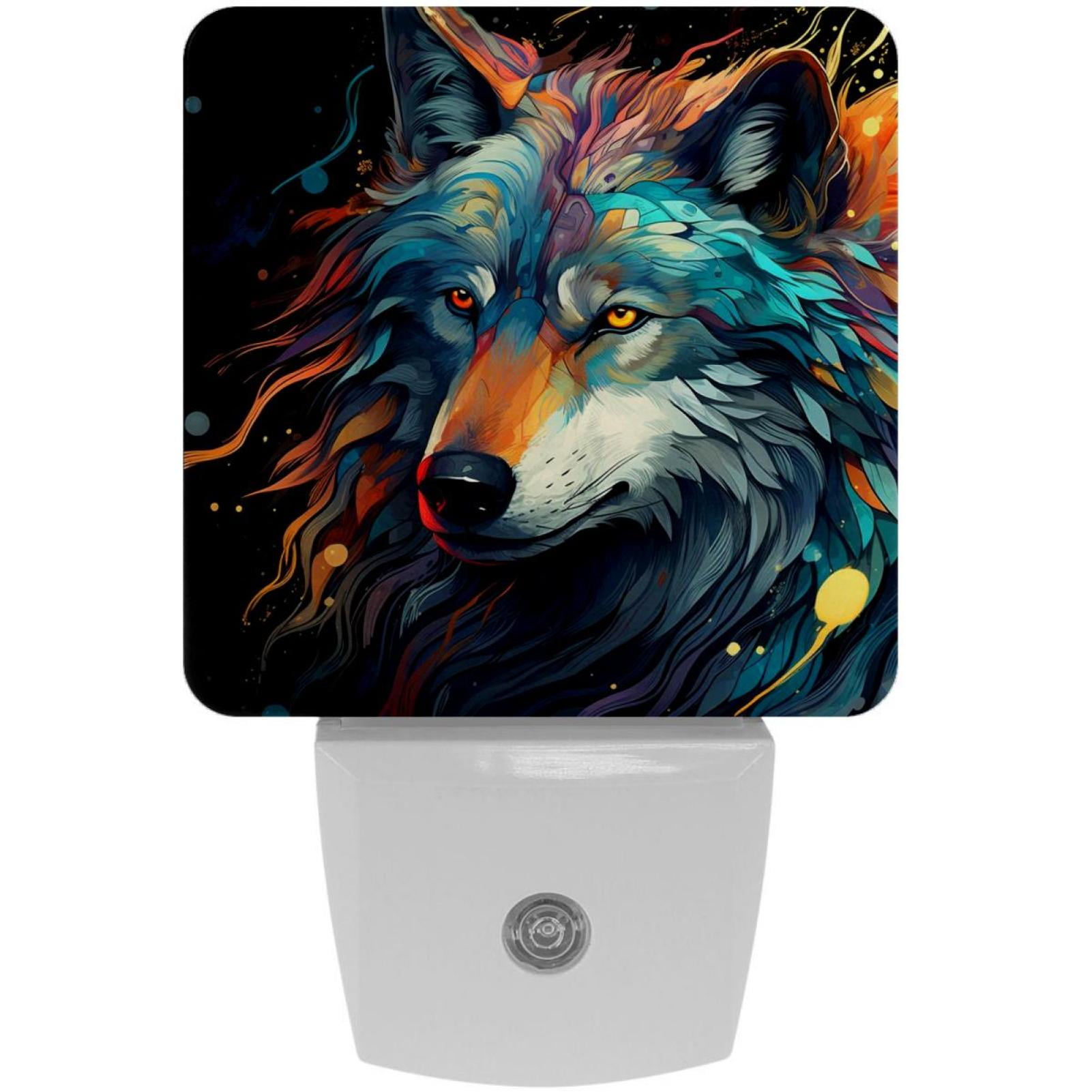 Wolf LED Square Night Lights - Small and Bright Illumination for Your ...