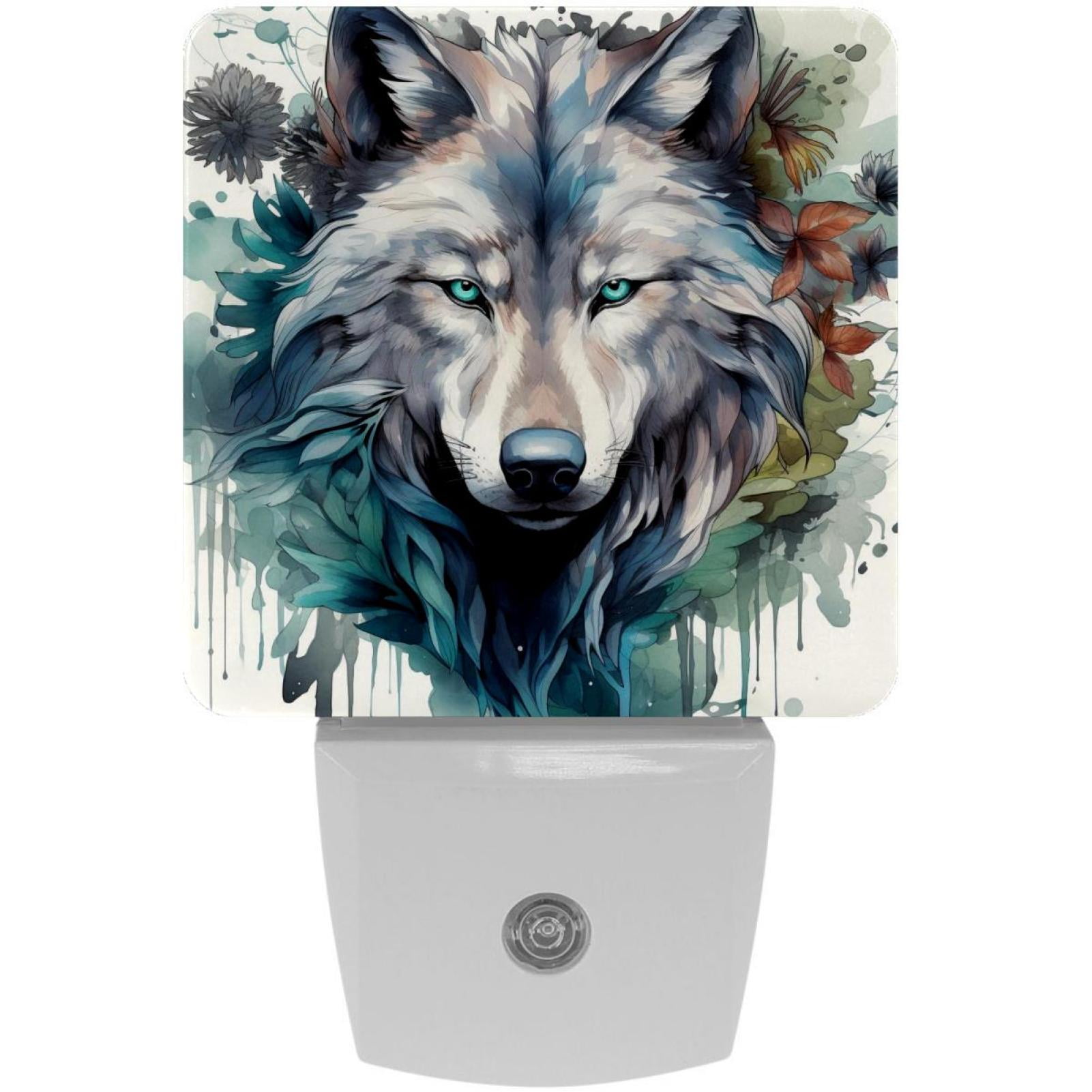 Wolf LED Square Night Lights - Small and Bright Illumination for Your ...