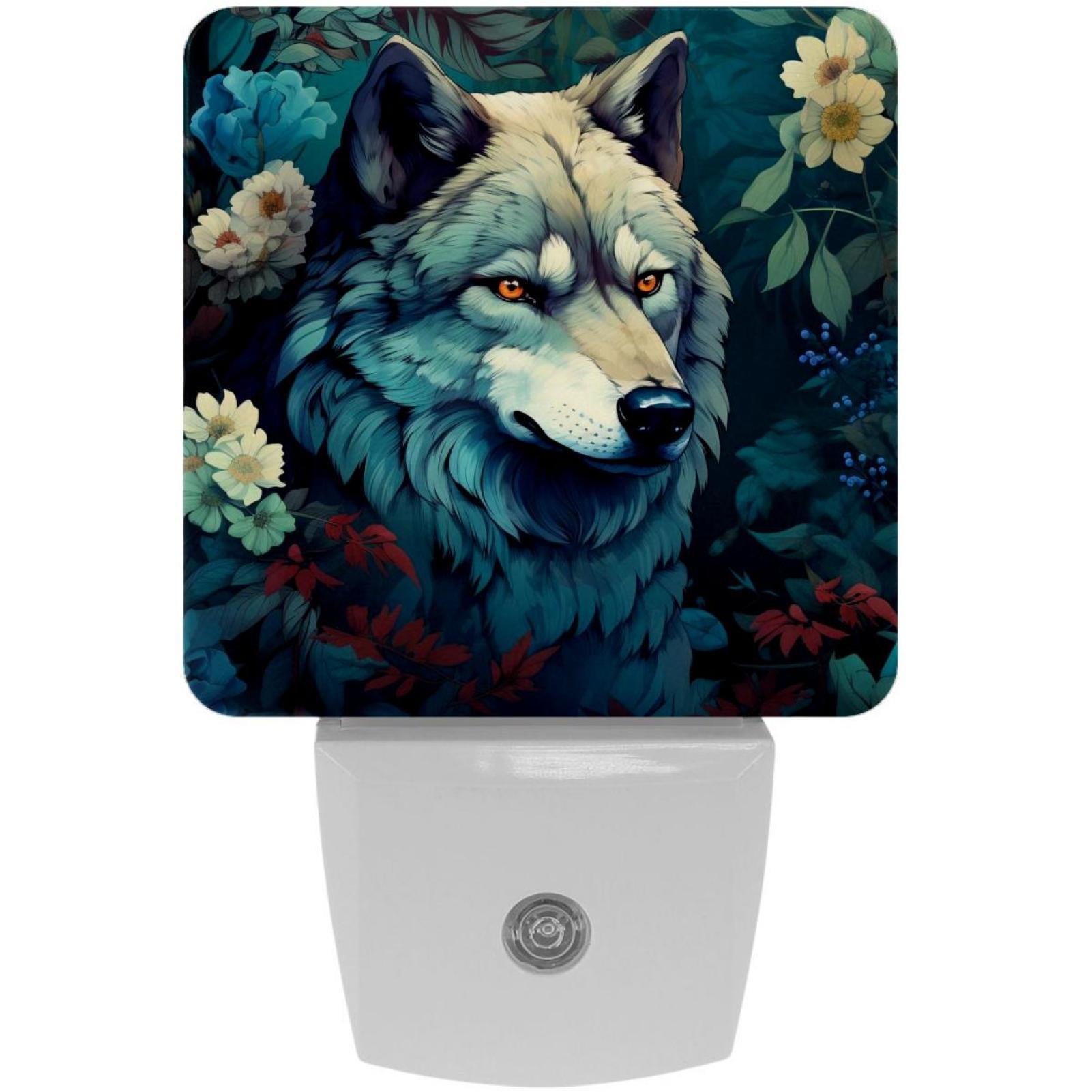 Wolf LED Square Night Lights - Small and Stylish Energy-Saving Lamps ...